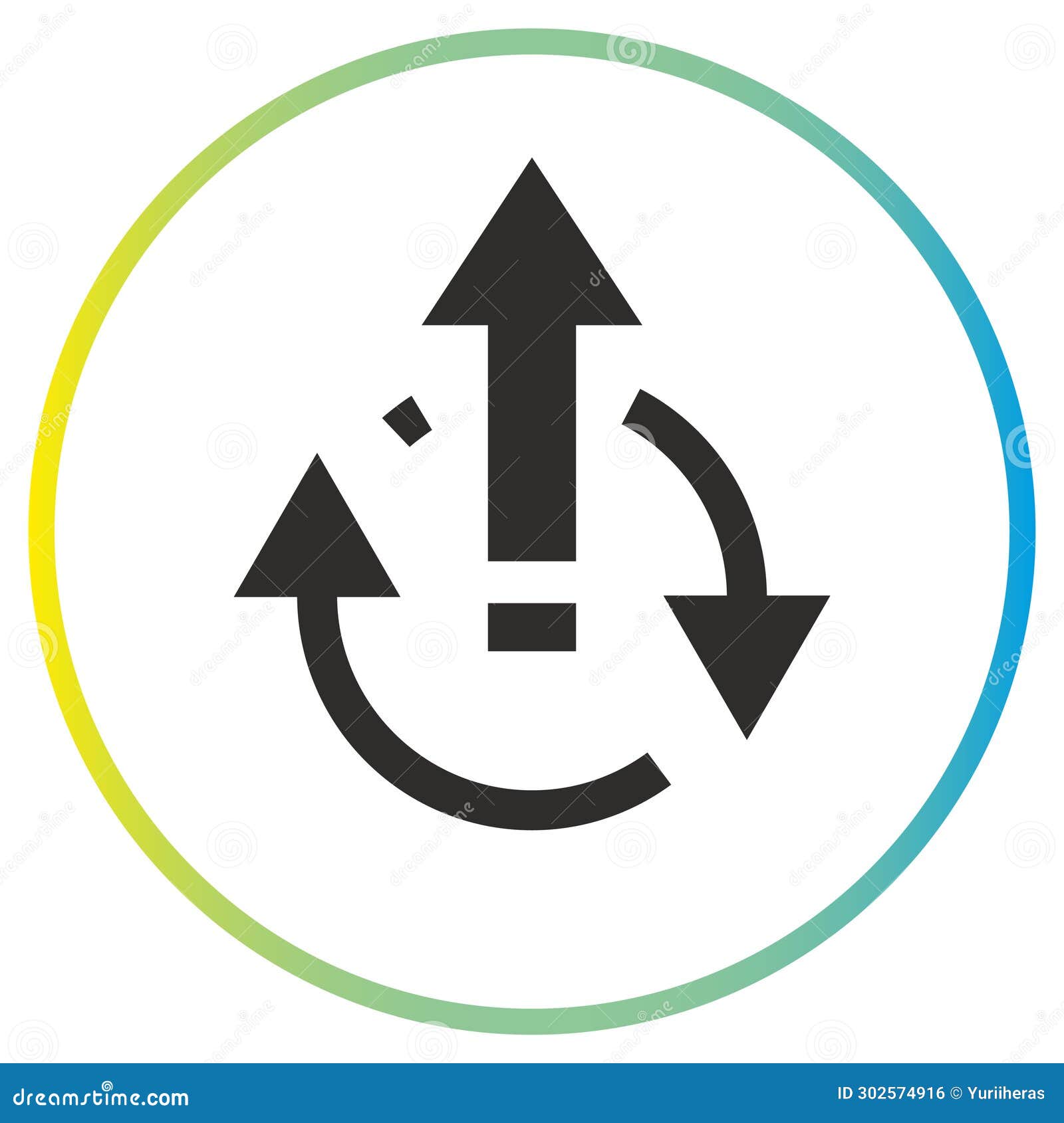 Development Cycle Icon, Continuous Improvement, Constant Rising Stock ...