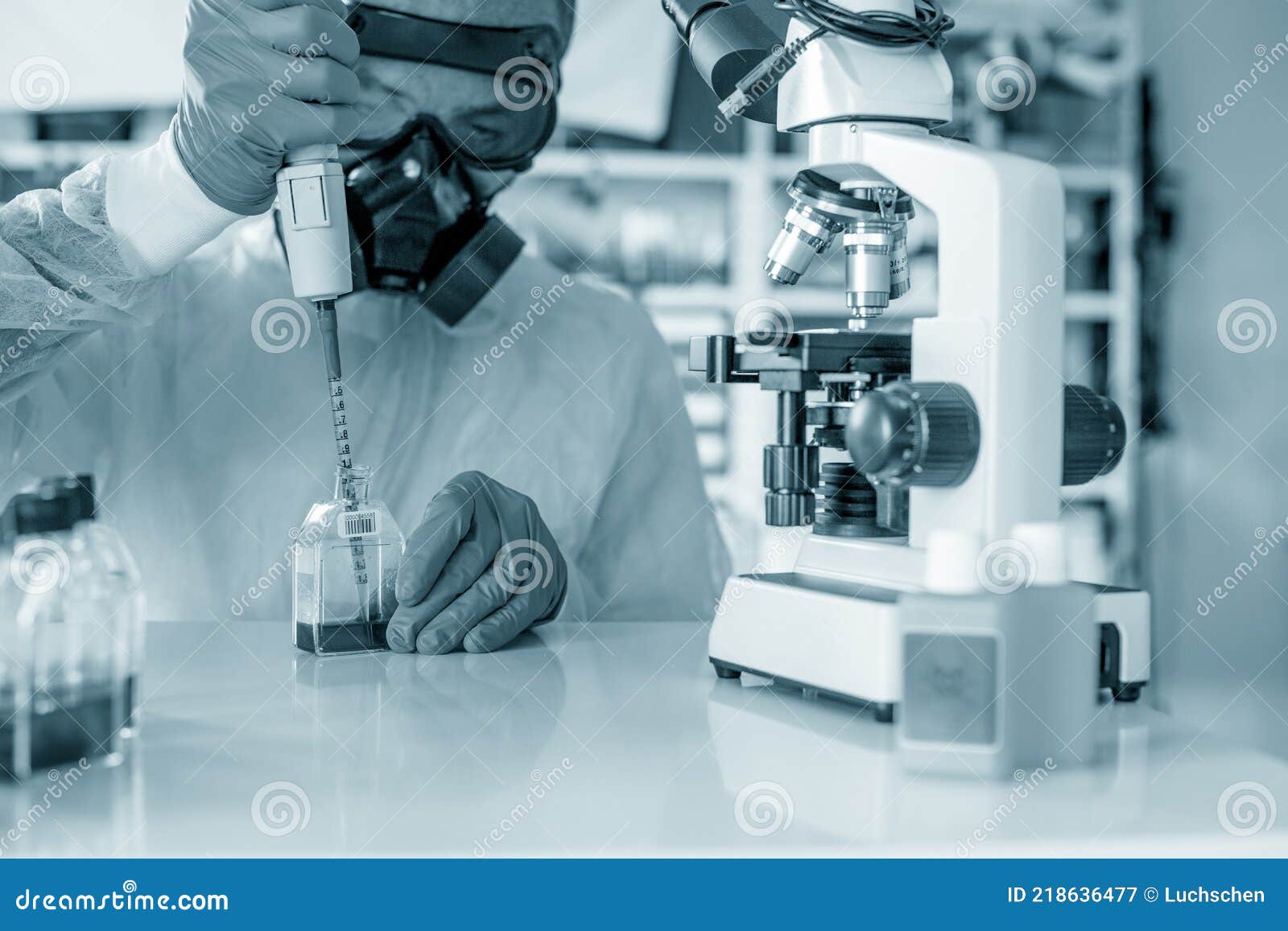 Development of Dangerous Viruses in Biohazard Suit. Microbiology ...