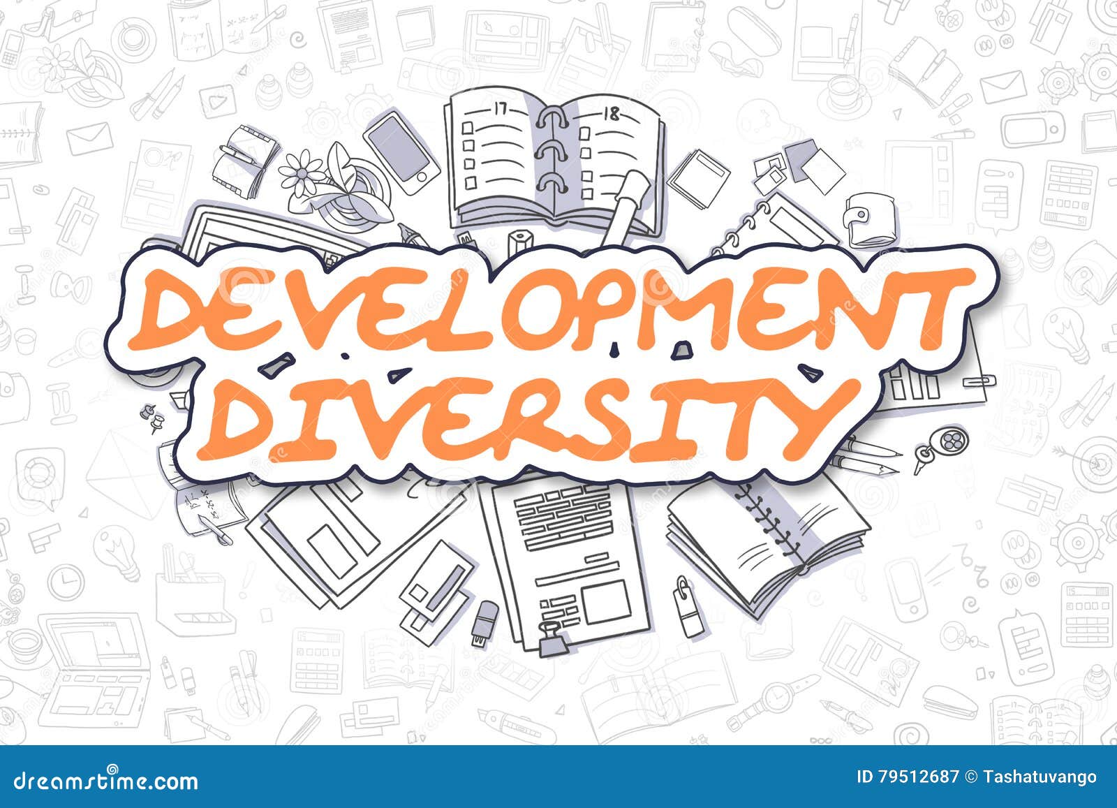 Development Diversity - Business Concept. Stock Illustration ...