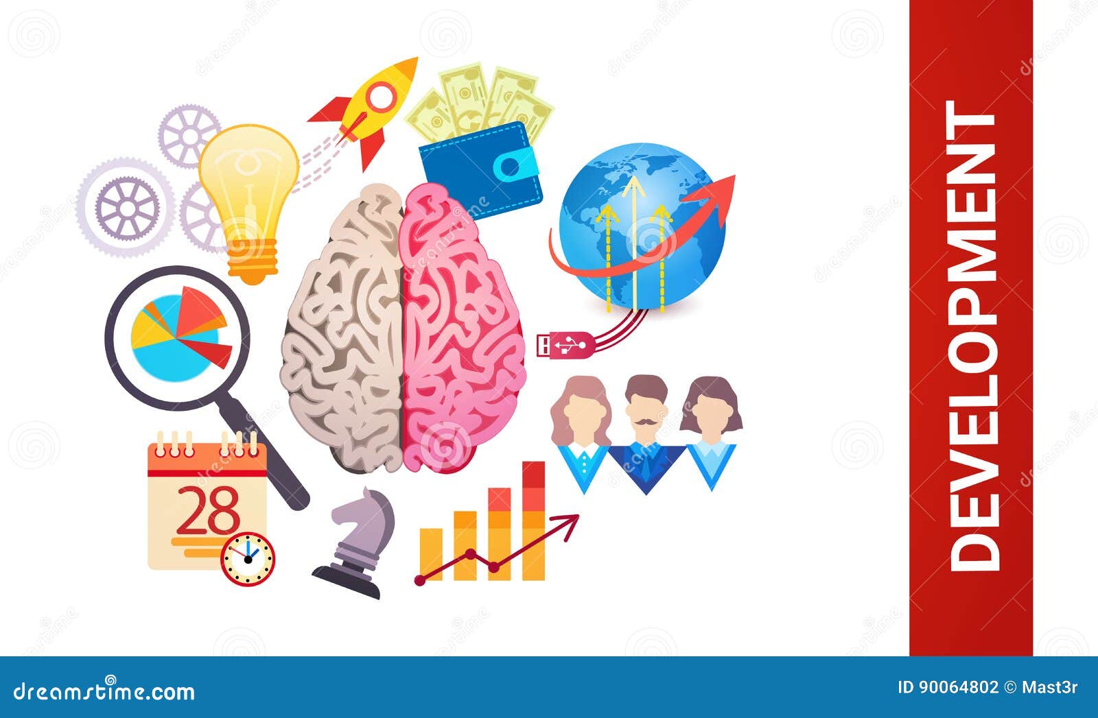 Development Effective Planning Strategy Business Web Banner Stock ...