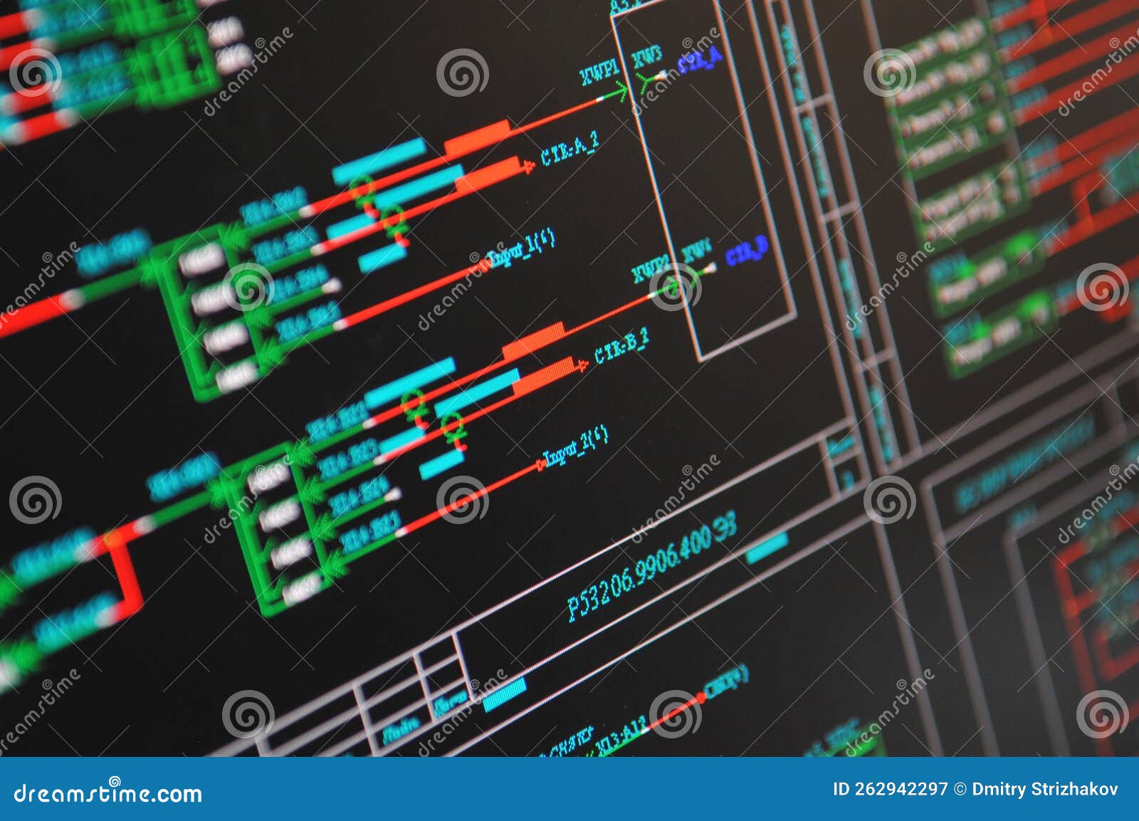 Development of an Electronic Circuit Stock Image - Image of element ...
