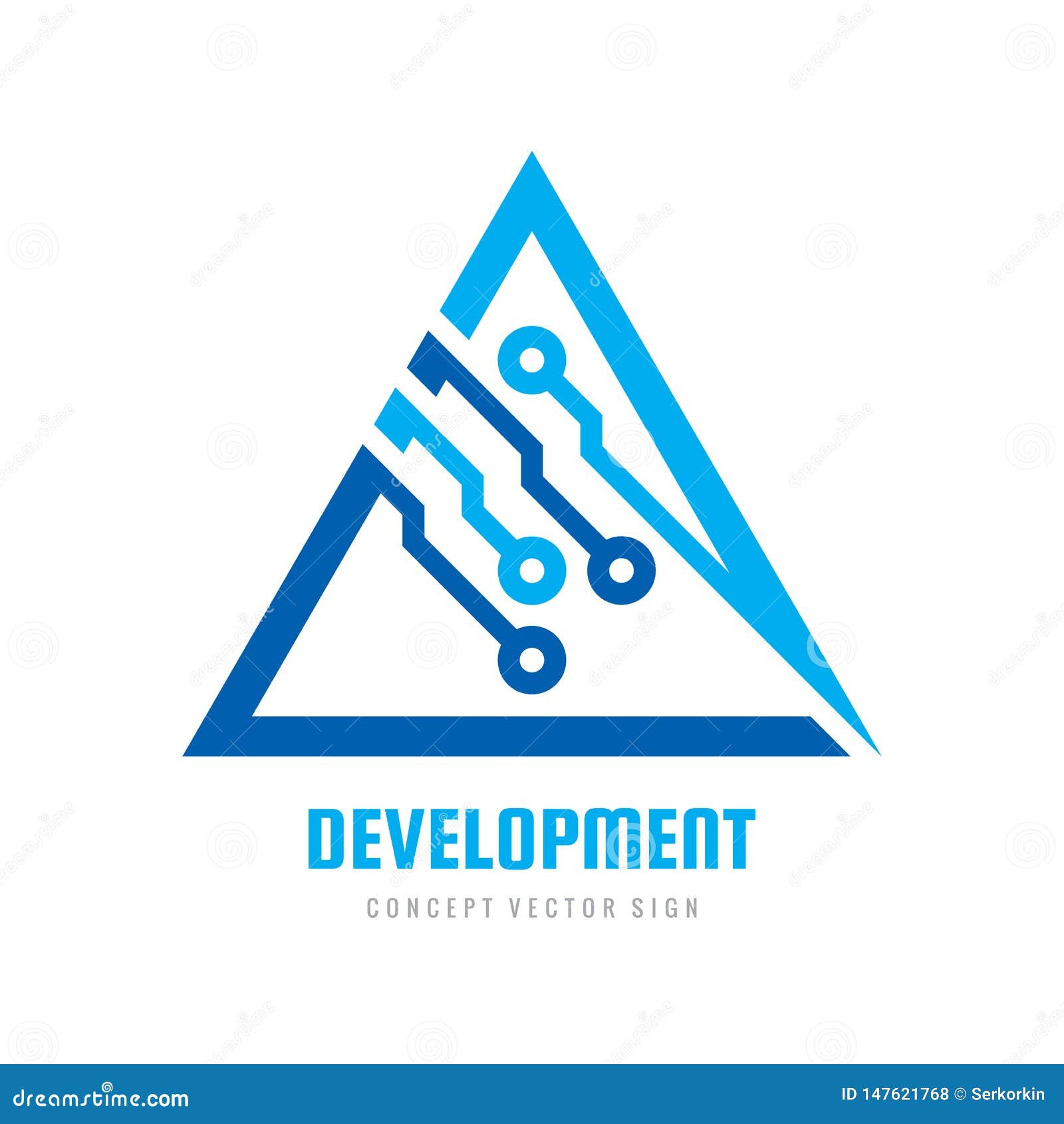 Development Electronic Technology - Vector Logo Template for Corporate ...