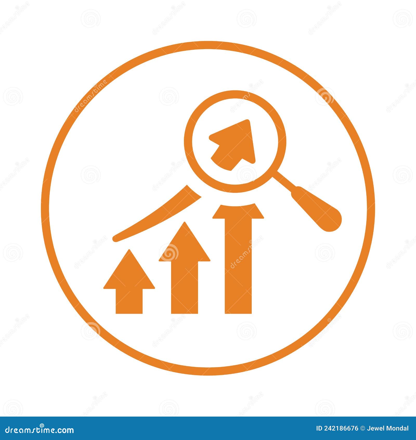 Development, Expansion, Growth Icon. Orange Vector Sketch Stock Vector ...