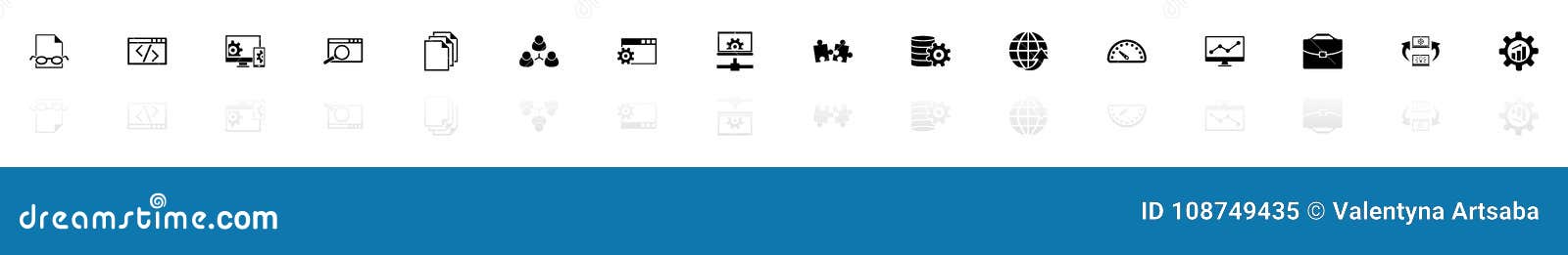 Development - Flat Vector Icons Stock Vector - Illustration of ...