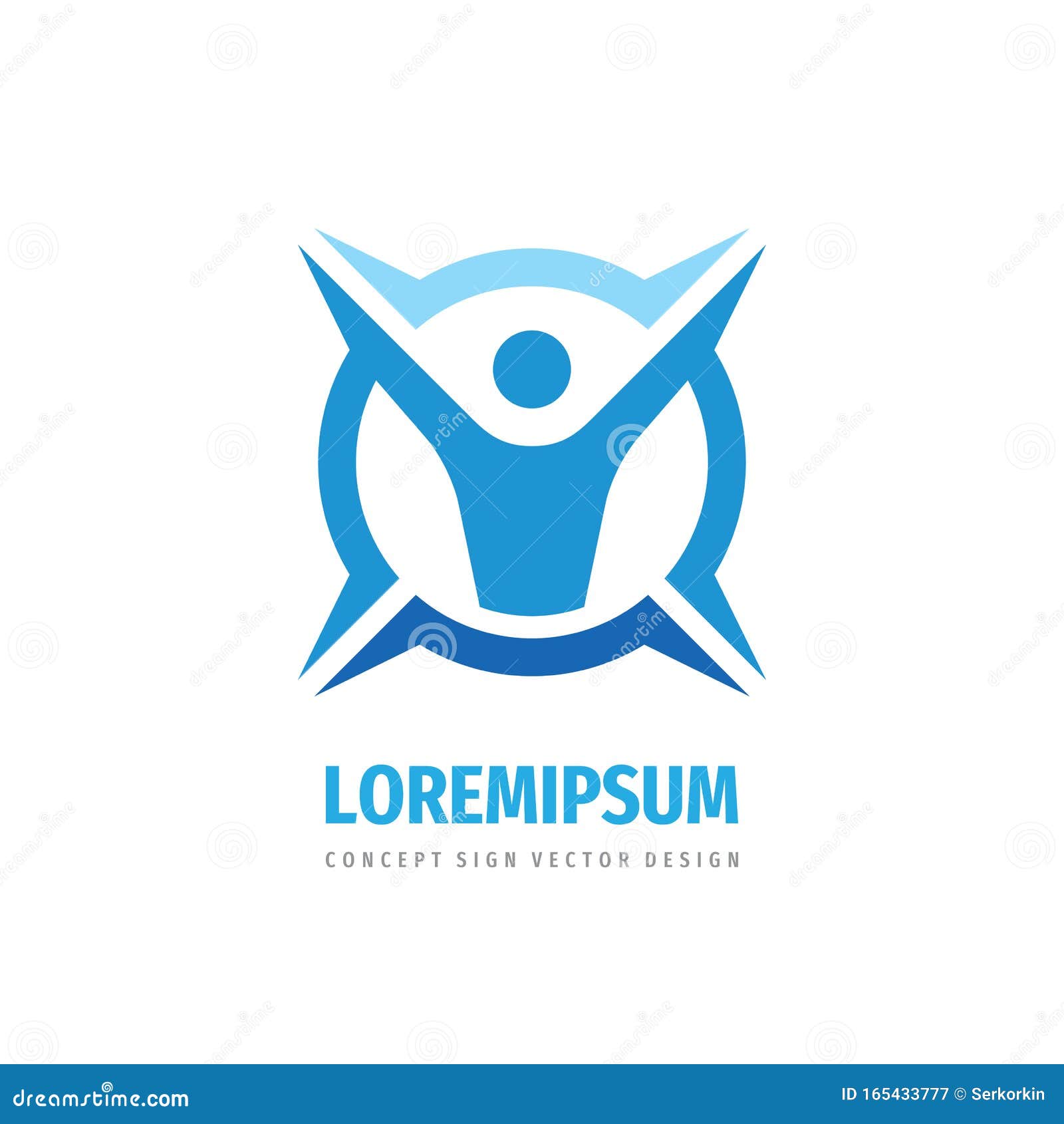 Development Human Logo Template Design. People Concept Vector Logo Sign ...
