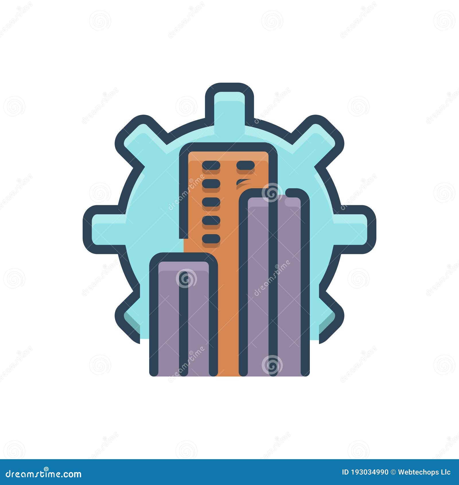 Color Illustration Icon for Development, Evolution and Growth Stock ...