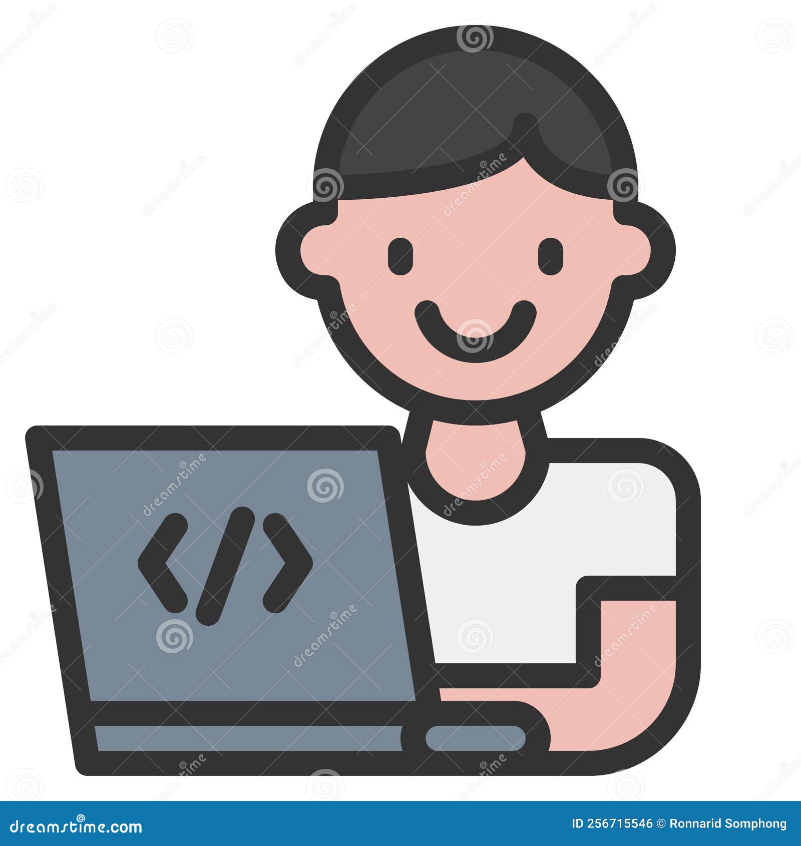 Development Icon Line Color Vector Illustration Stock Vector ...