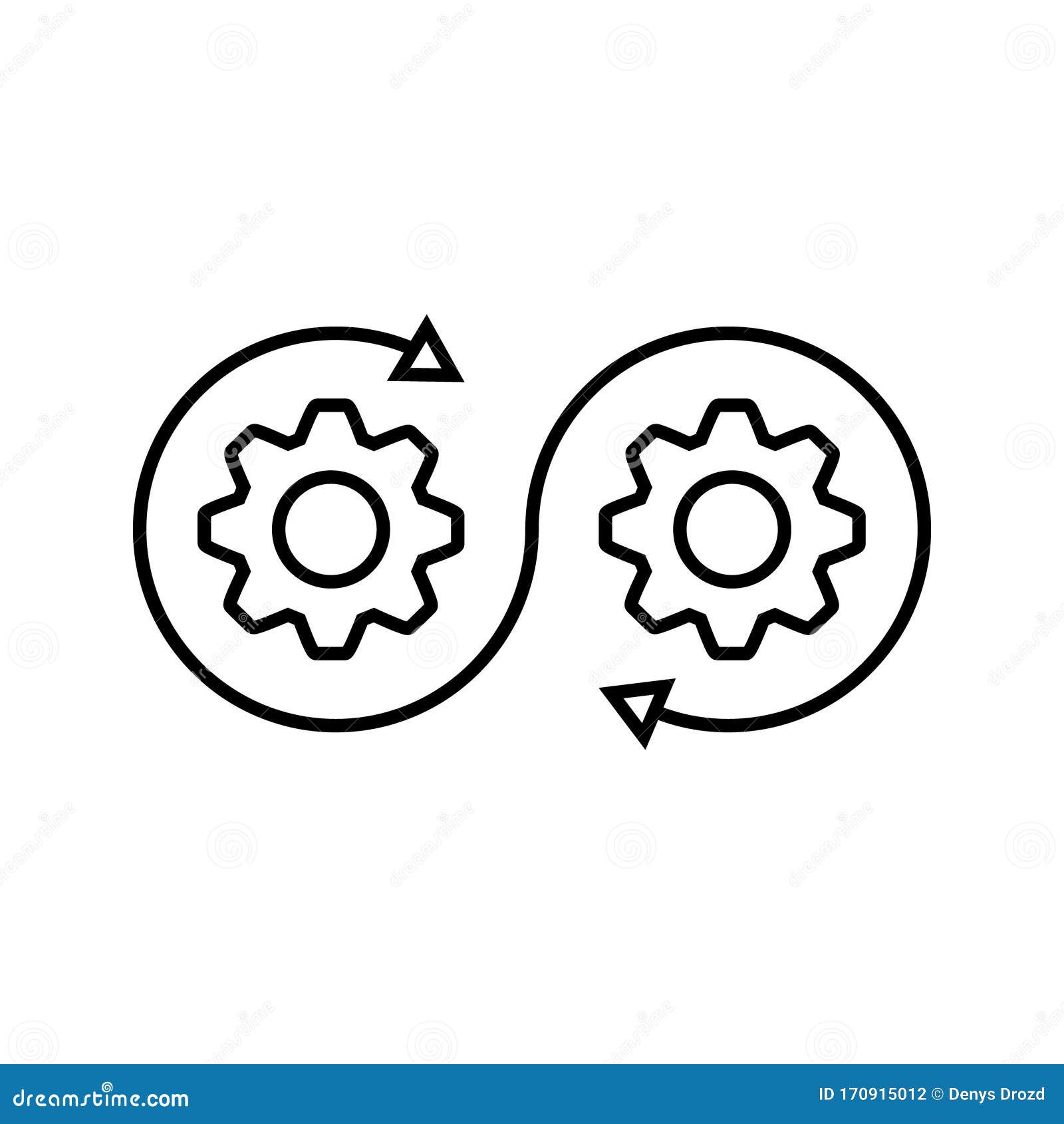 Development Icon in Transparent Style. Devops Vector Illustration on ... Development Icon in Transparent Style. Devops Vector Illustration on ...