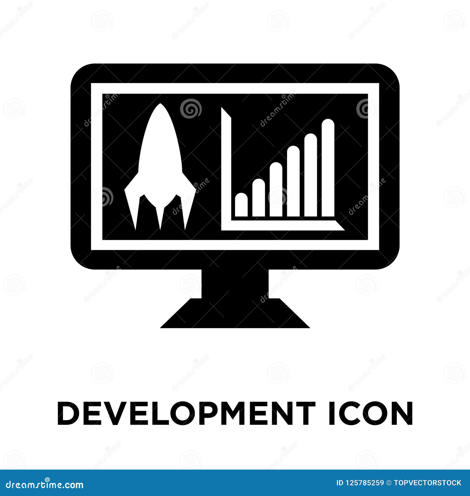 Development Icon Vector Isolated on White Background, Logo Concept of ...