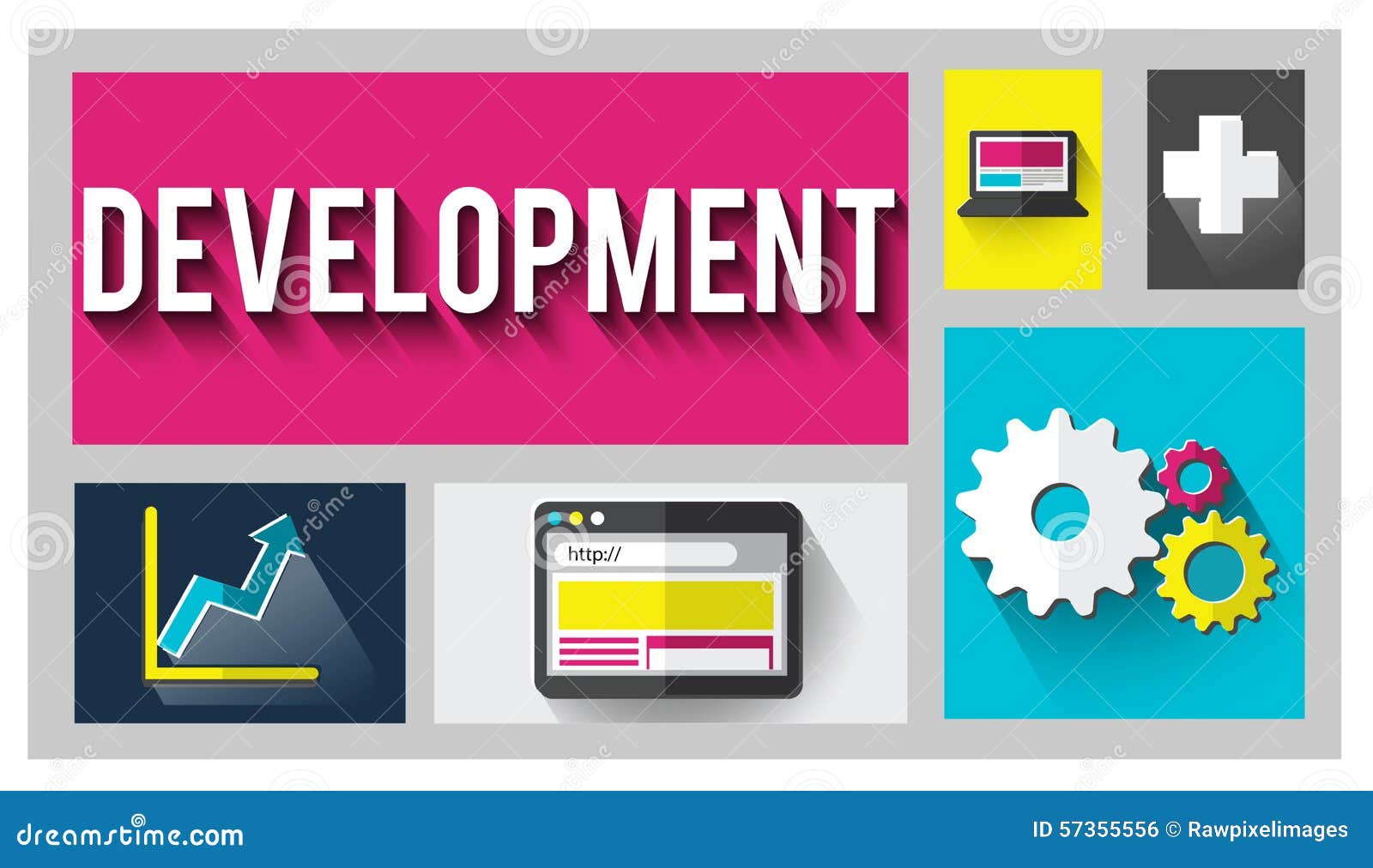 Development Improvement Growth Team Goals Concept Stock Illustration ...