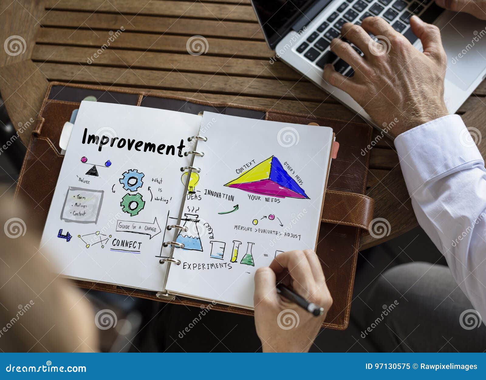 Development Improvement Progress System Sketch Stock Image - Image of ...