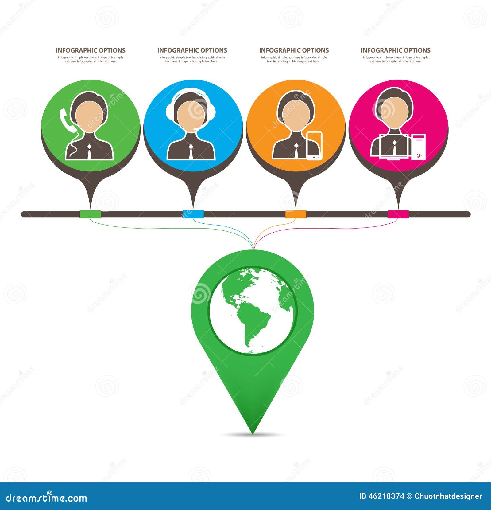 Development of Information Digital Technology Infographics Stock Vector ...