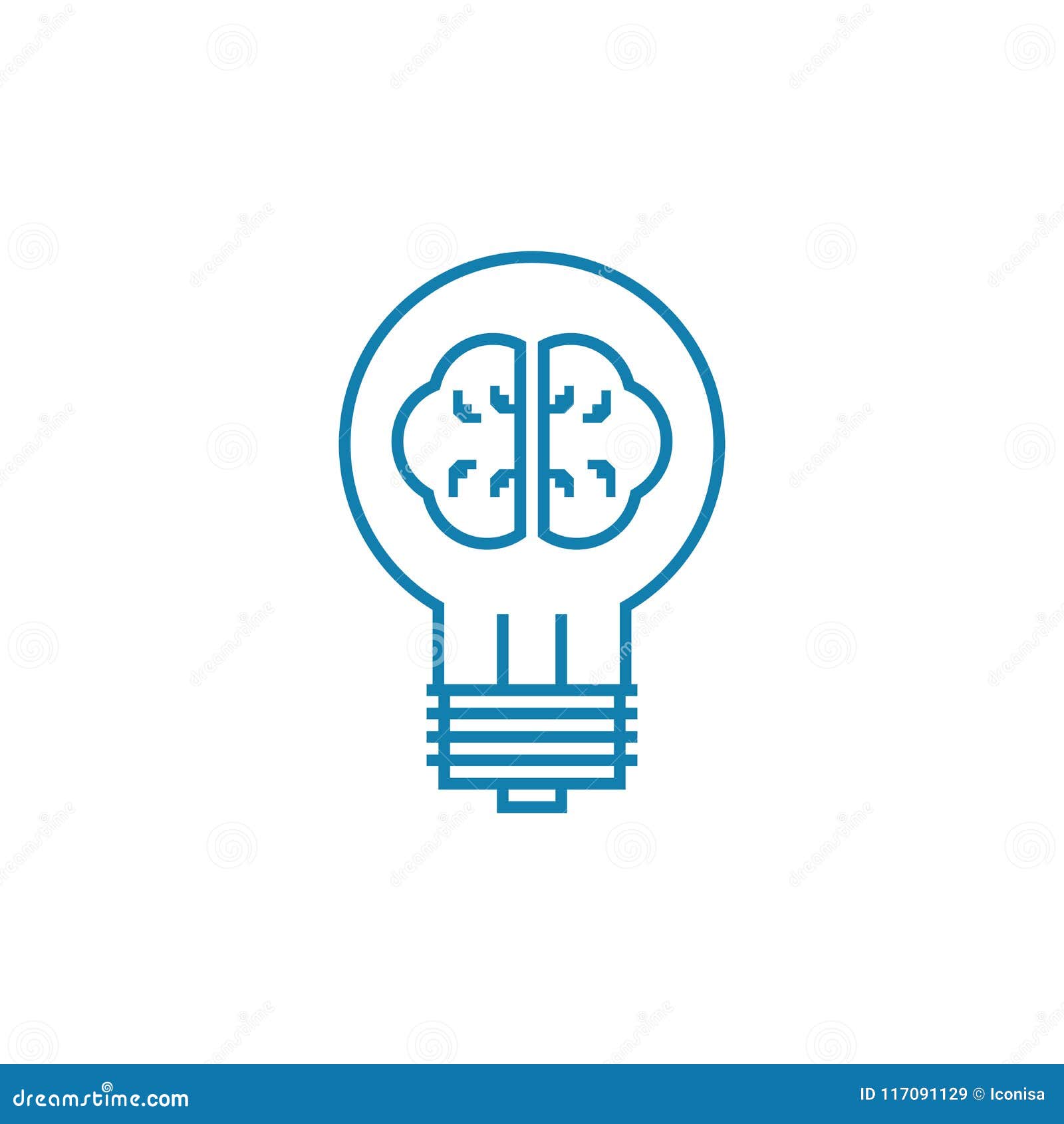 Development of Innovative Projects Linear Icon Concept. Development of ...