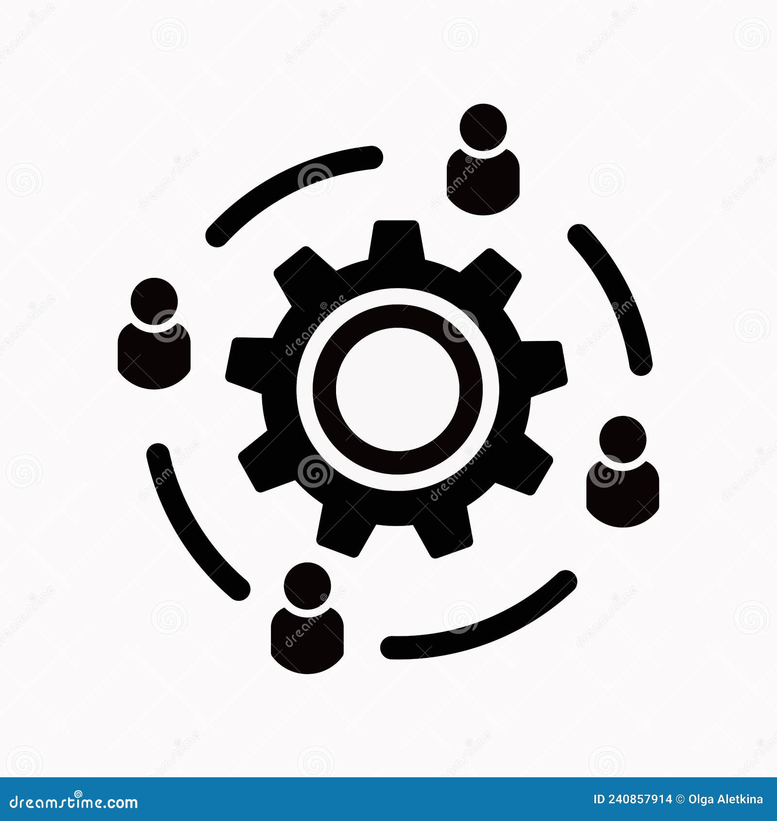 Development Interacting Communication Meeting Icon. Vector Group of ...