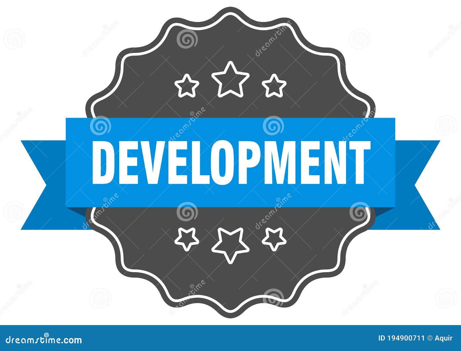 Development Label. Development Isolated Seal. Sticker. Sign Stock ...