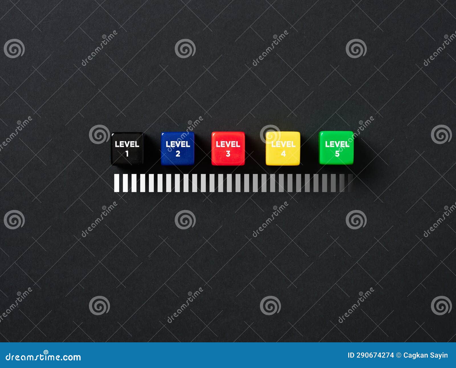 Development, Level Up and Improvement. Completing a Task and Moving ...