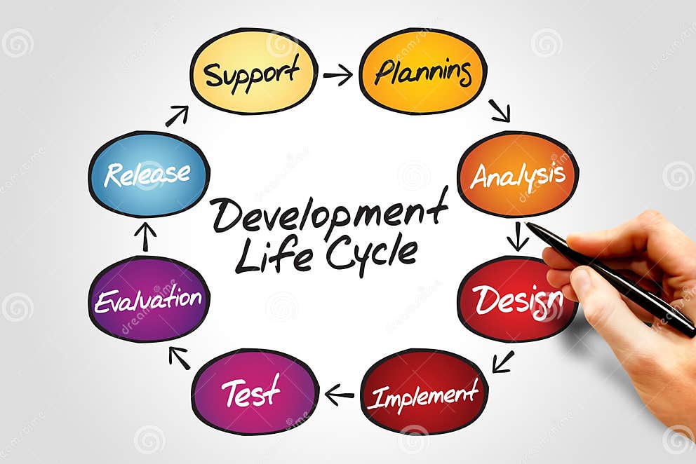 Development life cycle stock photo. Image of assurance - 56434910