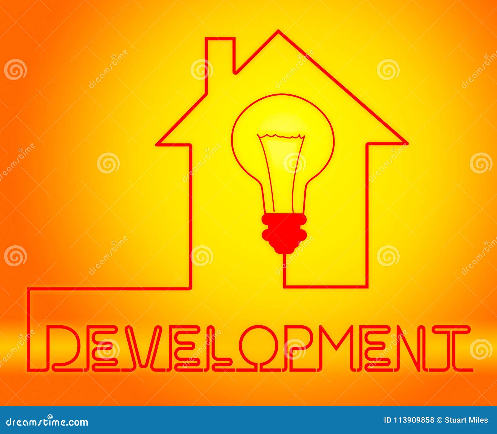 Development Light Means Growth Progress and Evolution Stock ...