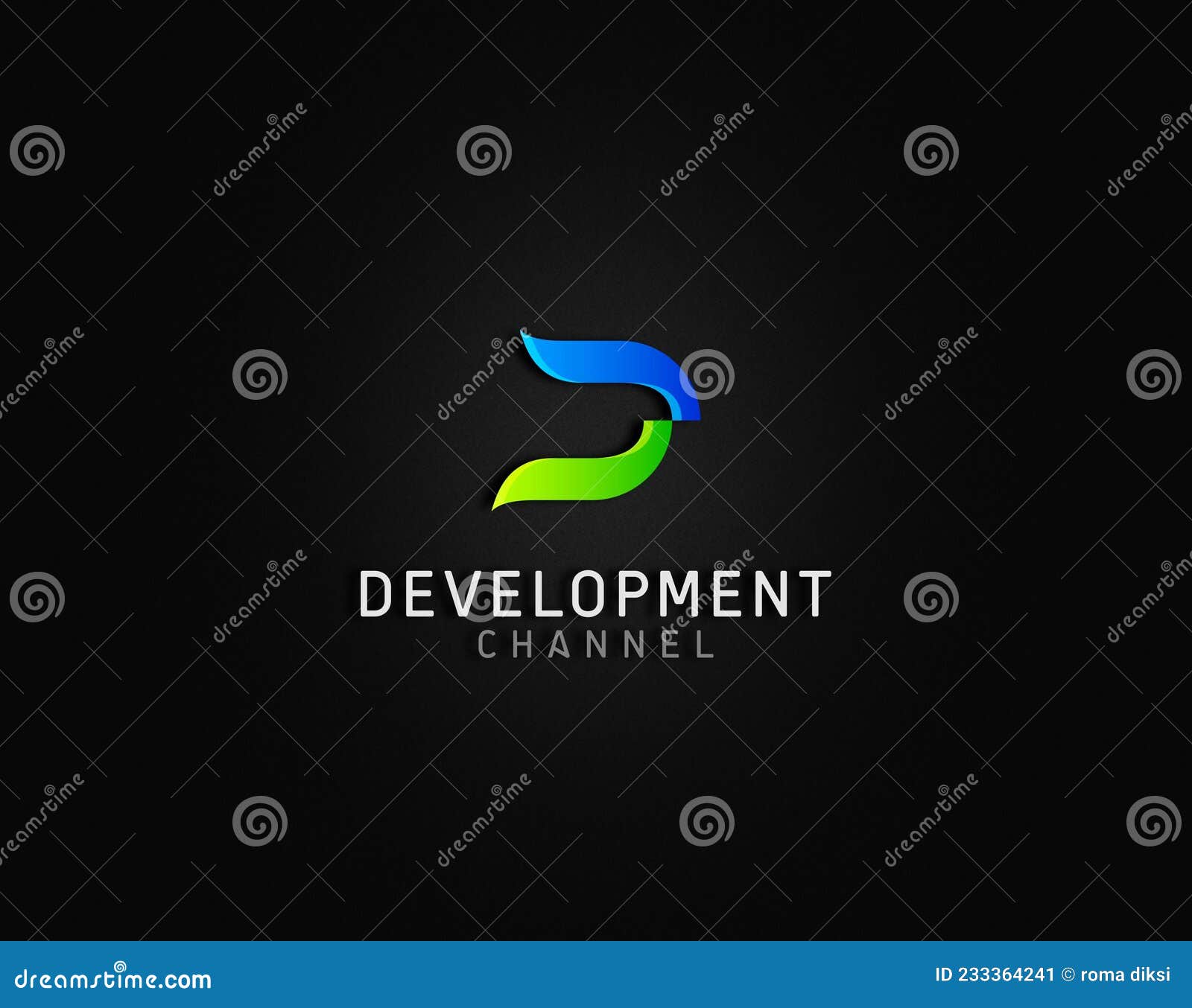 Development Logo Design stock illustration. Illustration of blue ...
