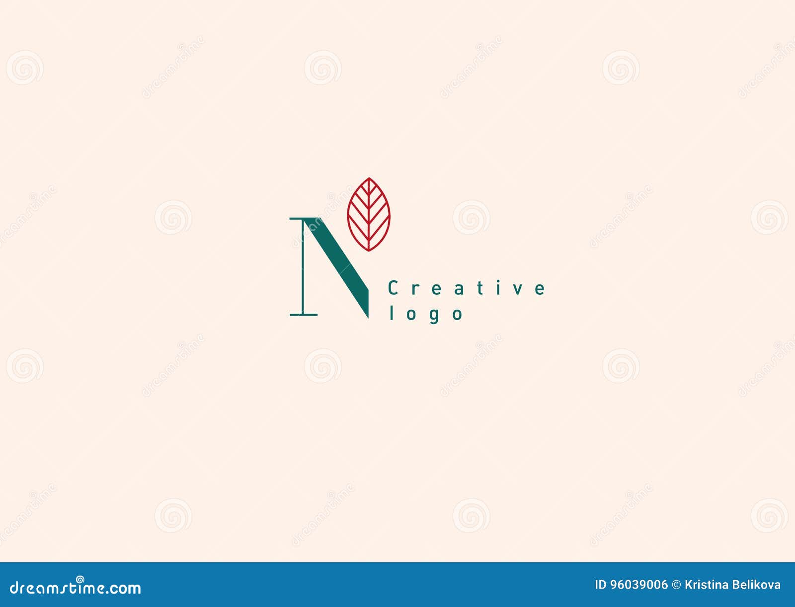 Development of Logo Typography Letter N Stock Vector - Illustration of ...