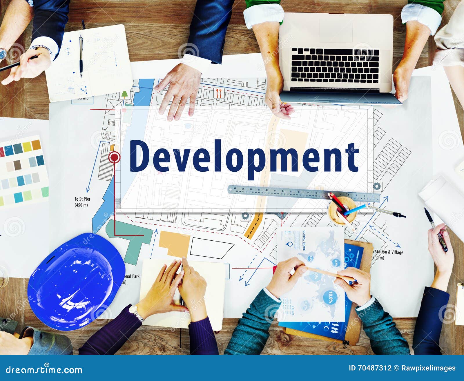 Development Map Location City Plan Concept Stock Photo - Image of ...