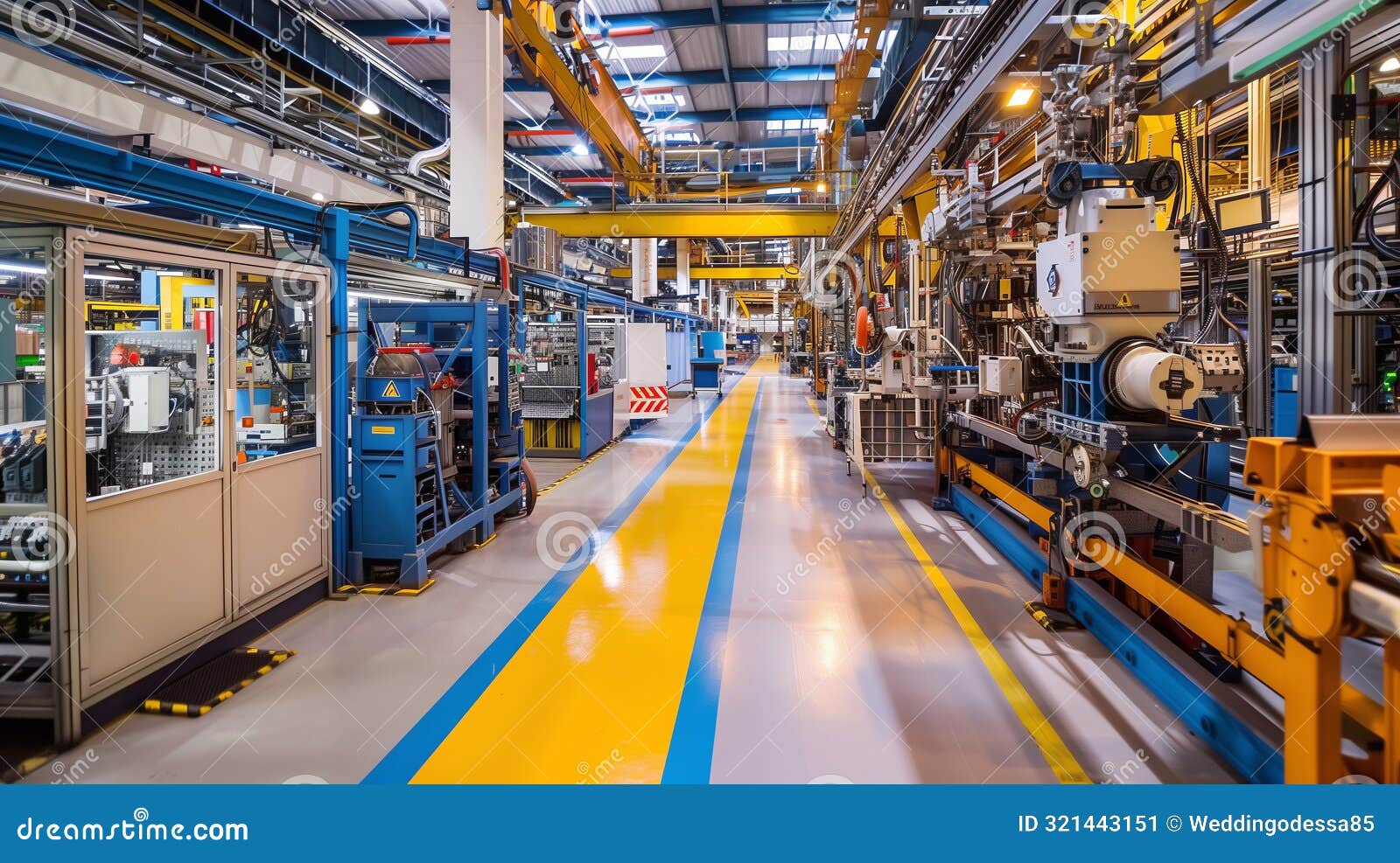 Development of Mechanical Engineering and Automation. View of a Factory ...