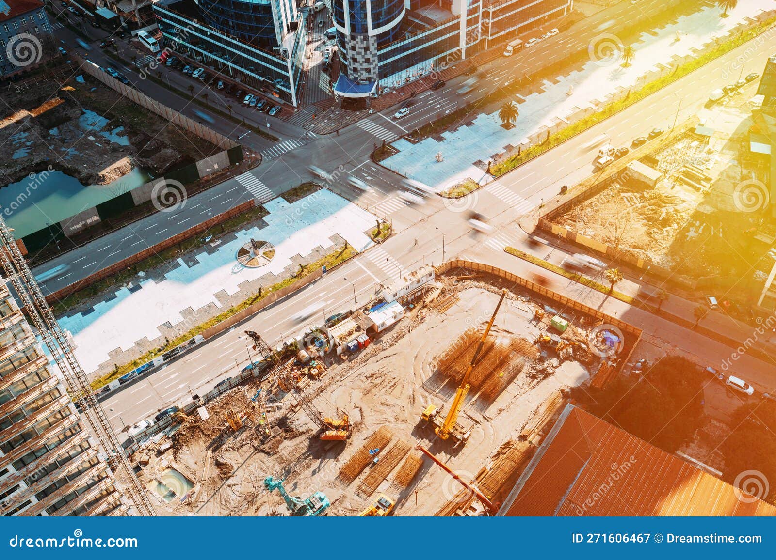 Development Multistorey Residential Building Construction Area ...