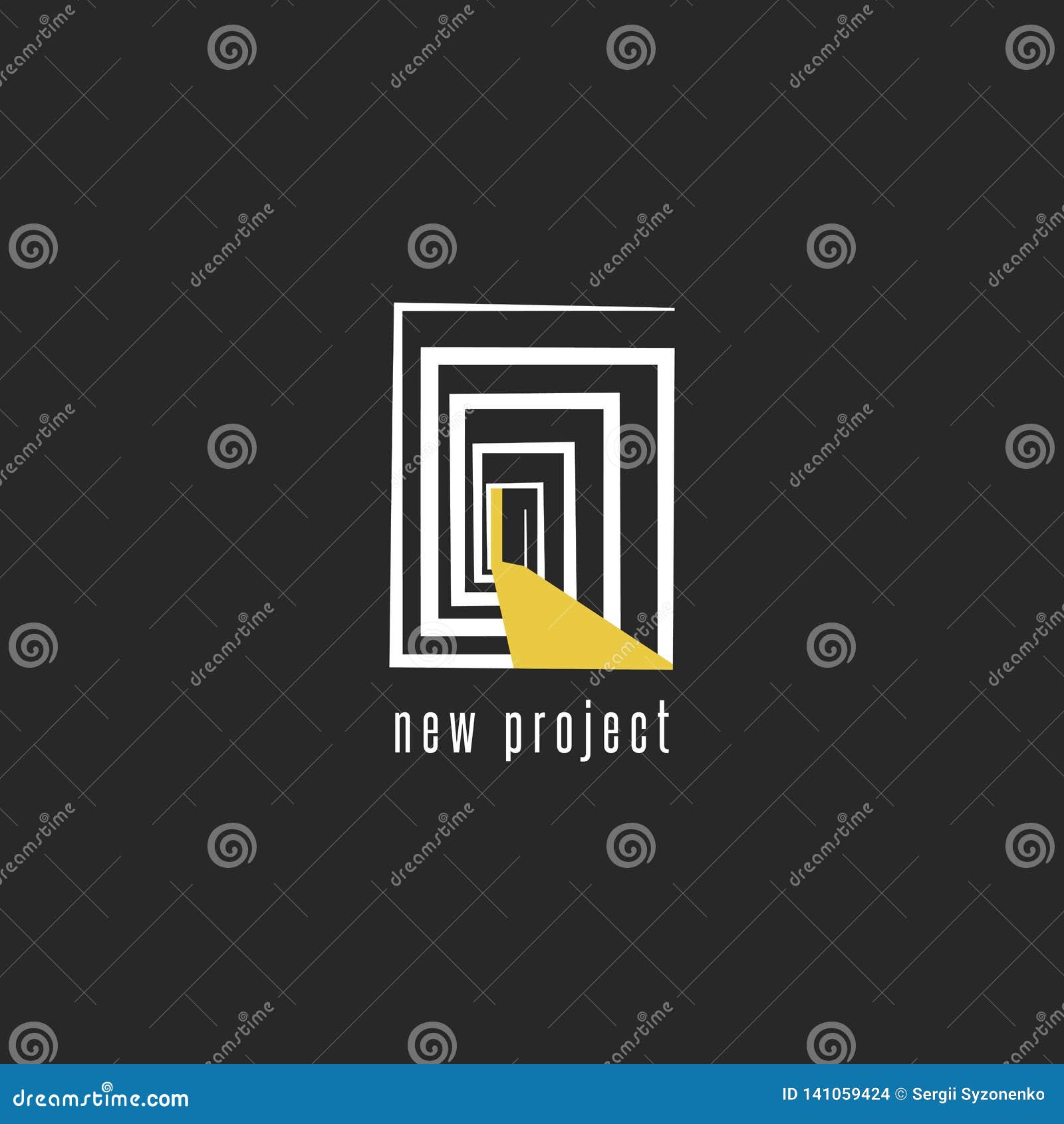 Logo Developer Programmer At The Workplace Black And White Vector ...