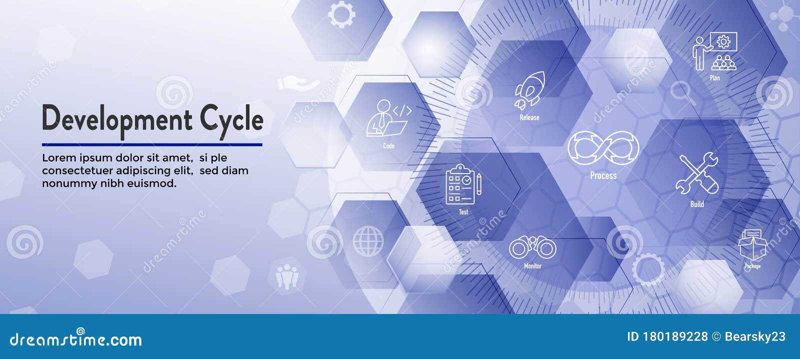 Development Operations & Life Cycle - DevOps Icon Stock Vector ...