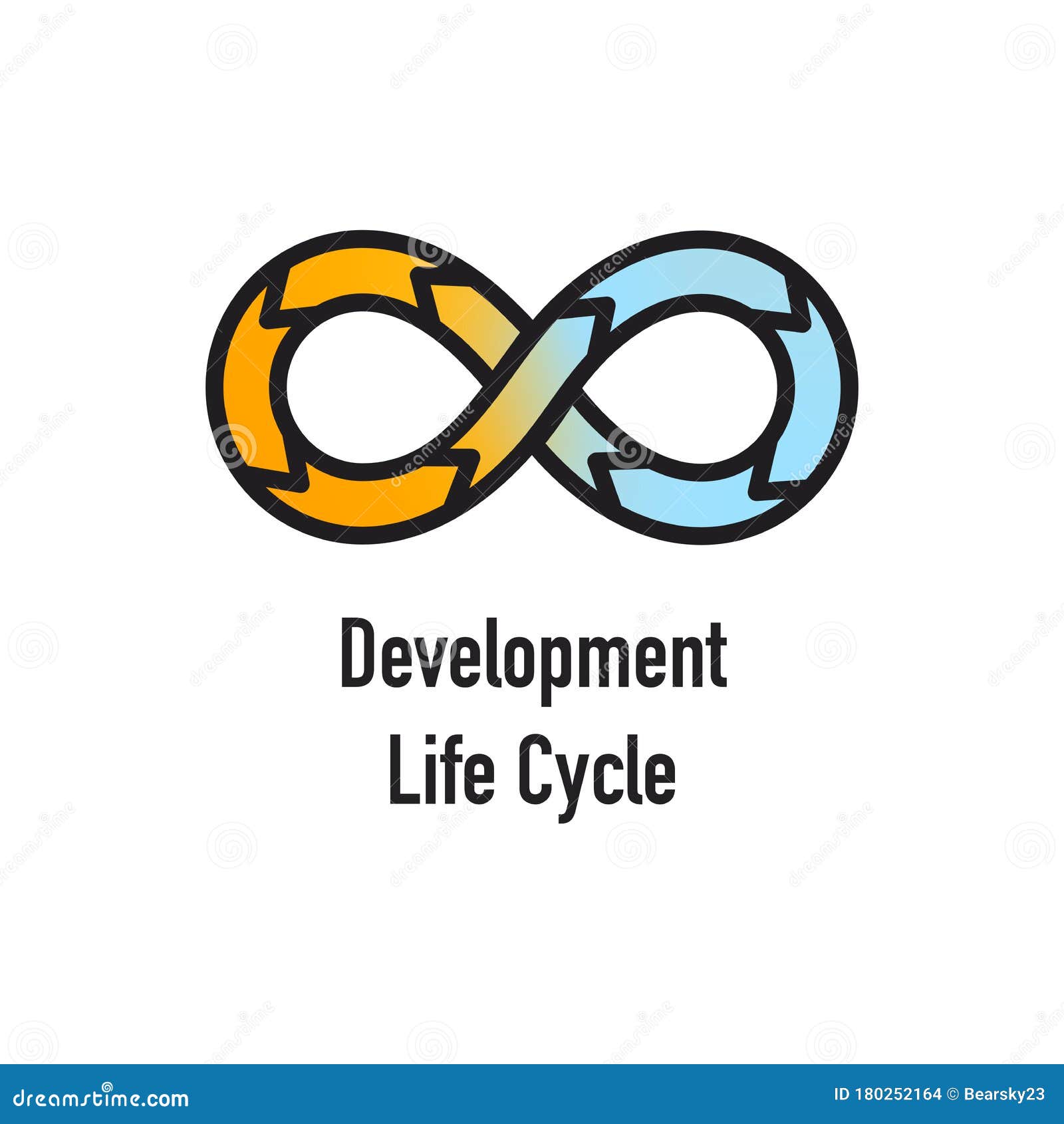 Development Operations & Life Cycle - DevOps Icon Stock Vector ...