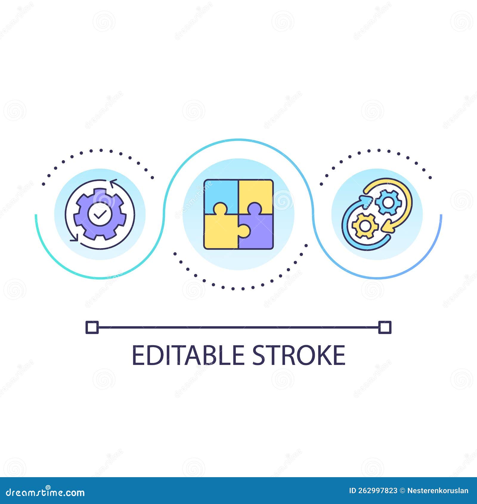 Development Operations Team Loop Concept Icon Stock Vector ...