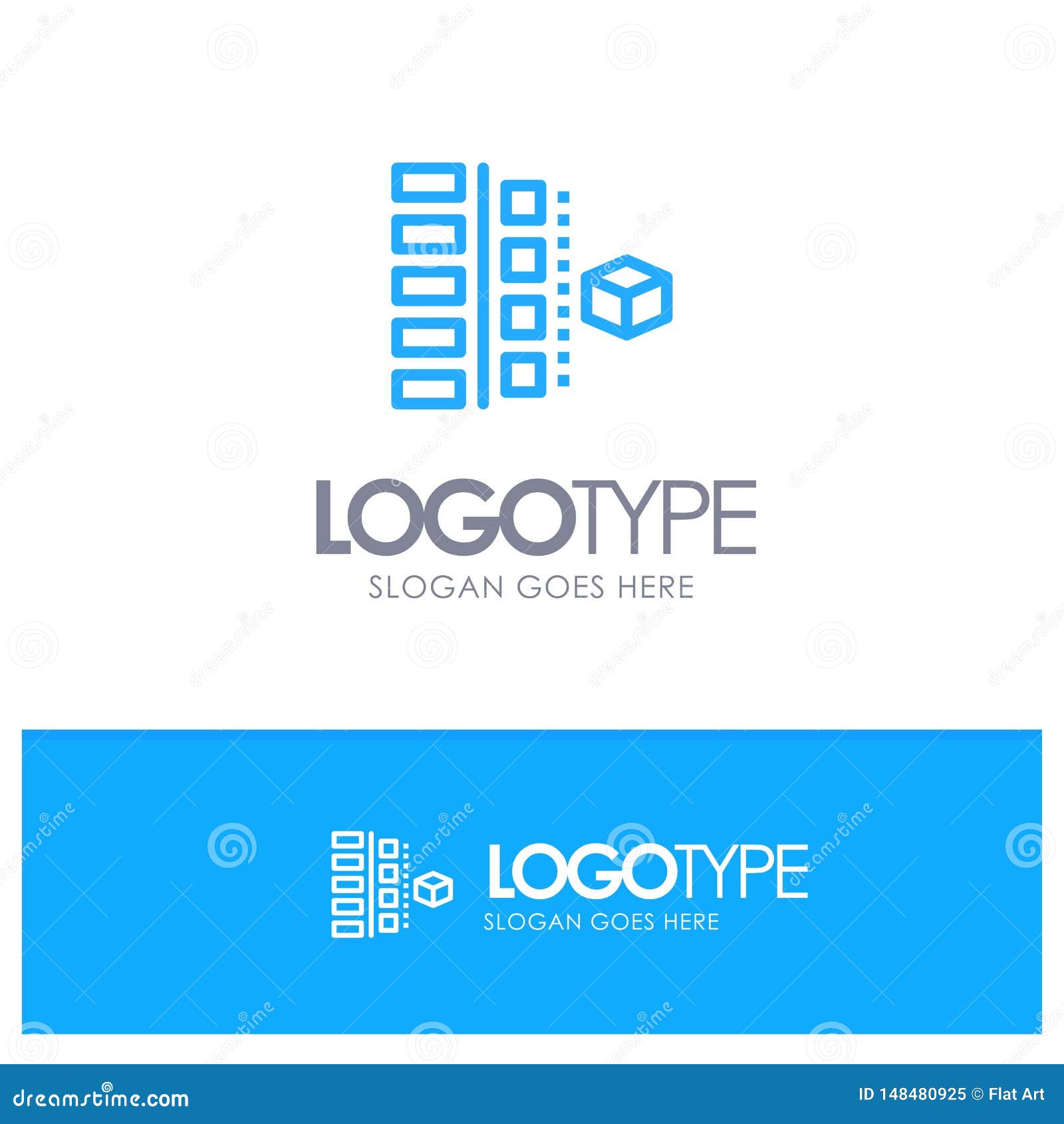 Development, Phases, Plan, Planning, Product Blue OutLine Logo with ...