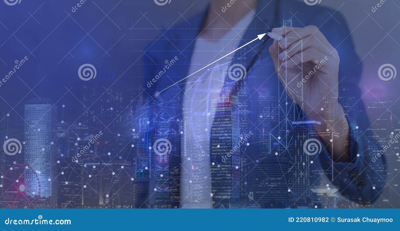 Development Plan Growth of Business with Double Exposure Background ...
