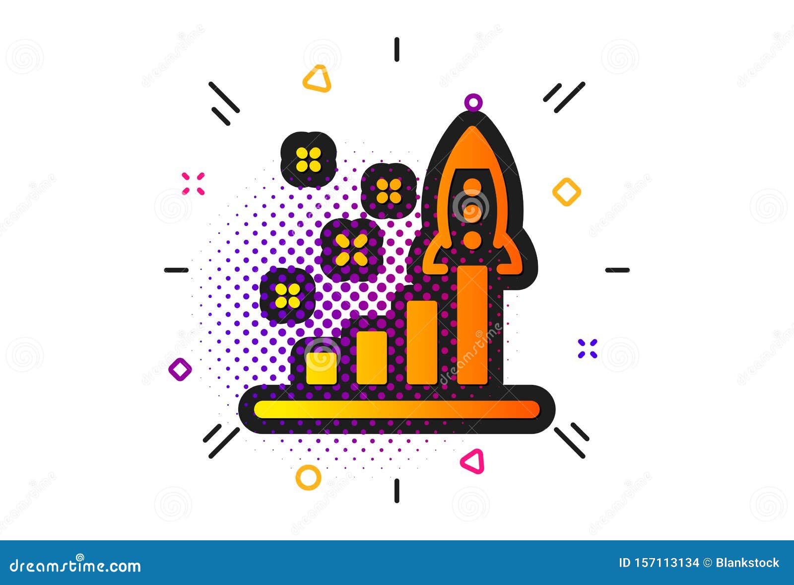 Development Plan Icon. Launch Startup Business Sign. Vector Stock ...