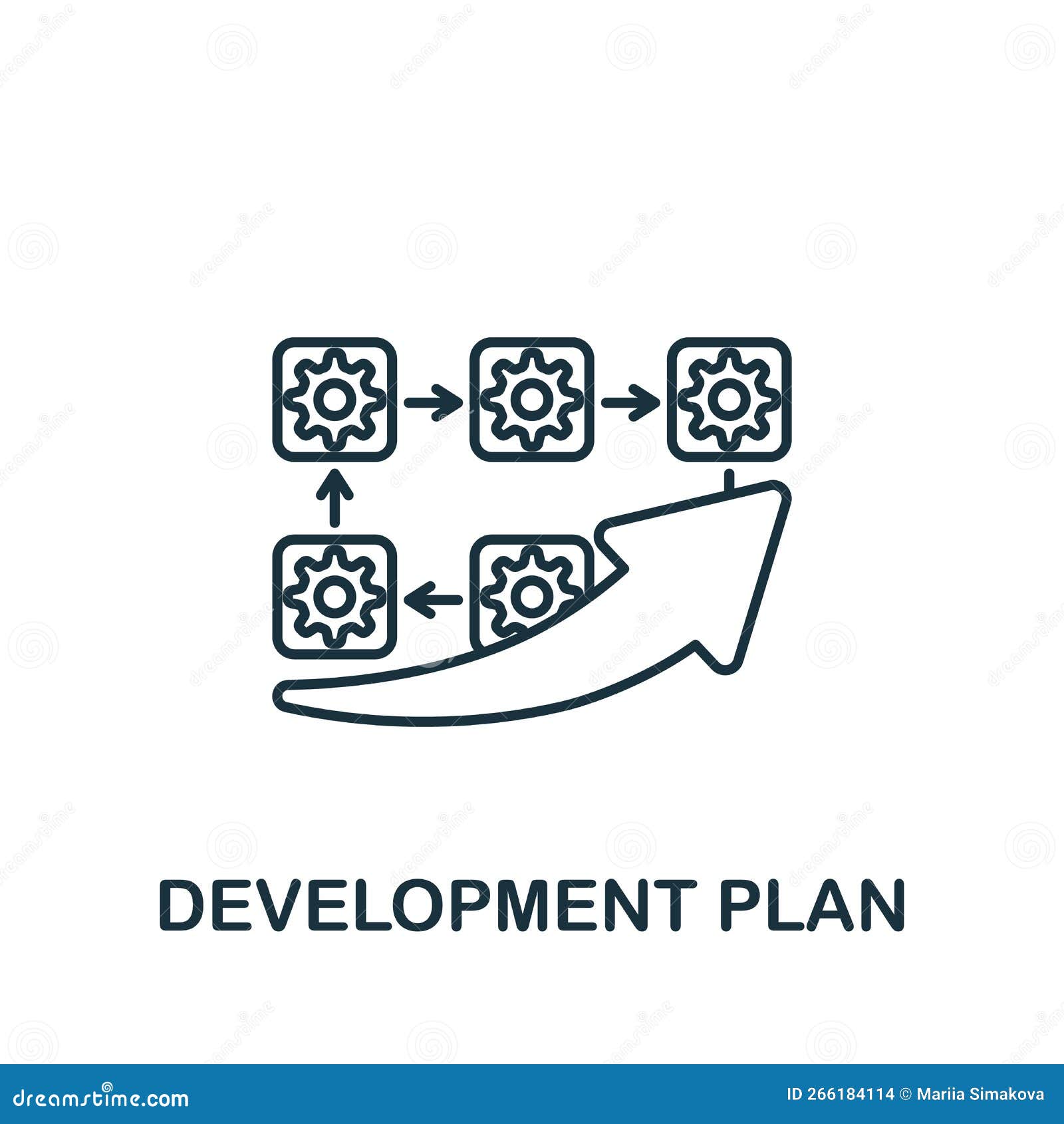 Development Plan Icon. Monochrome Simple Talent Development Icon For ...