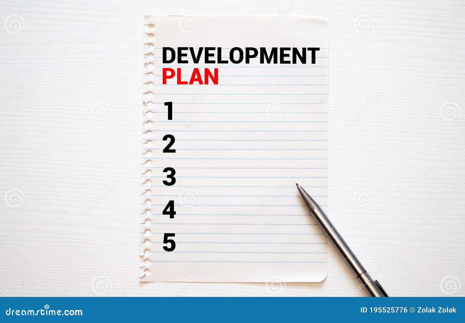 Development Plan - Office Folder on Background of Working Stock Photo ...