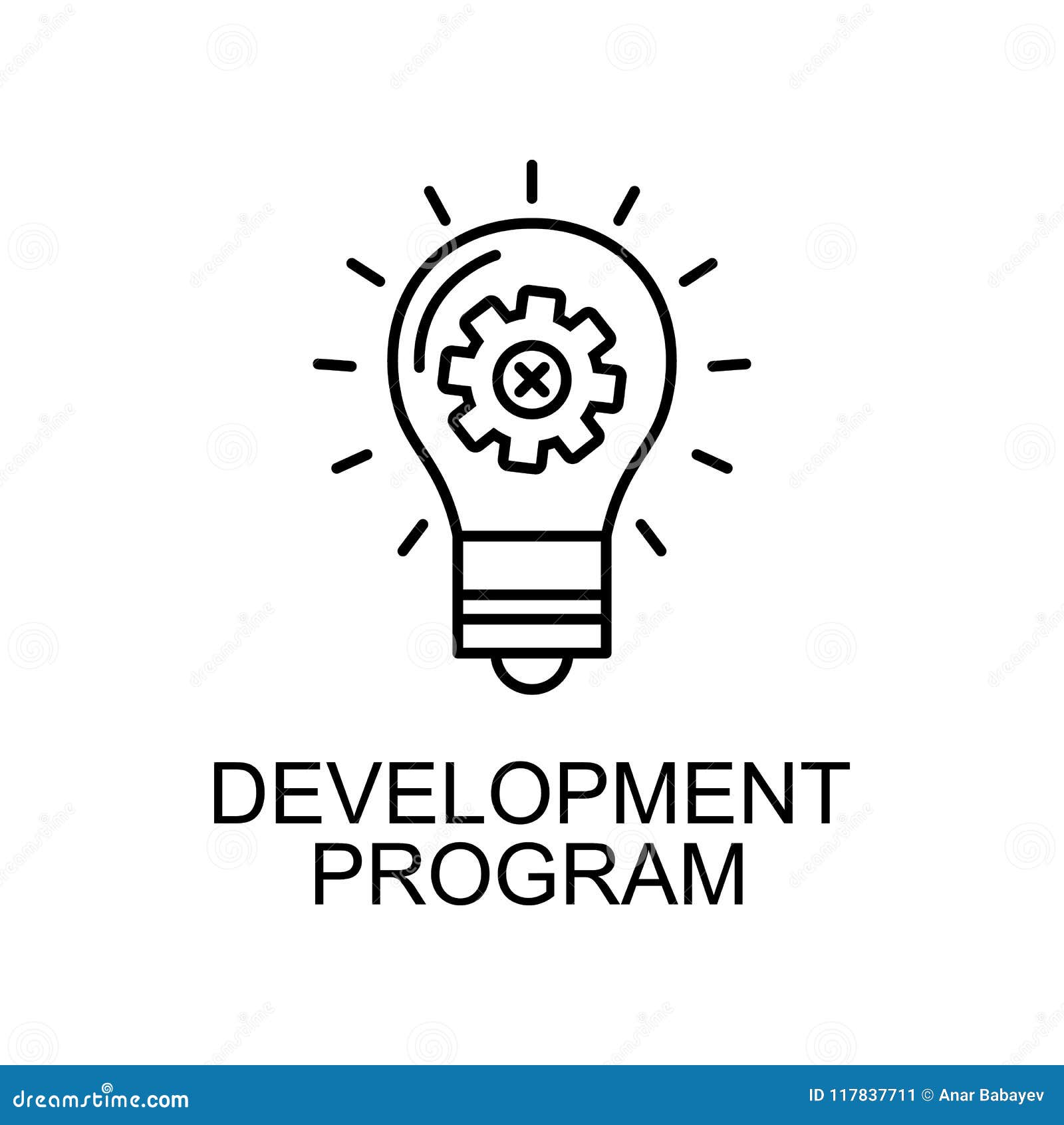 Development Program Line Icon. Element of Human Resources Icon for ...