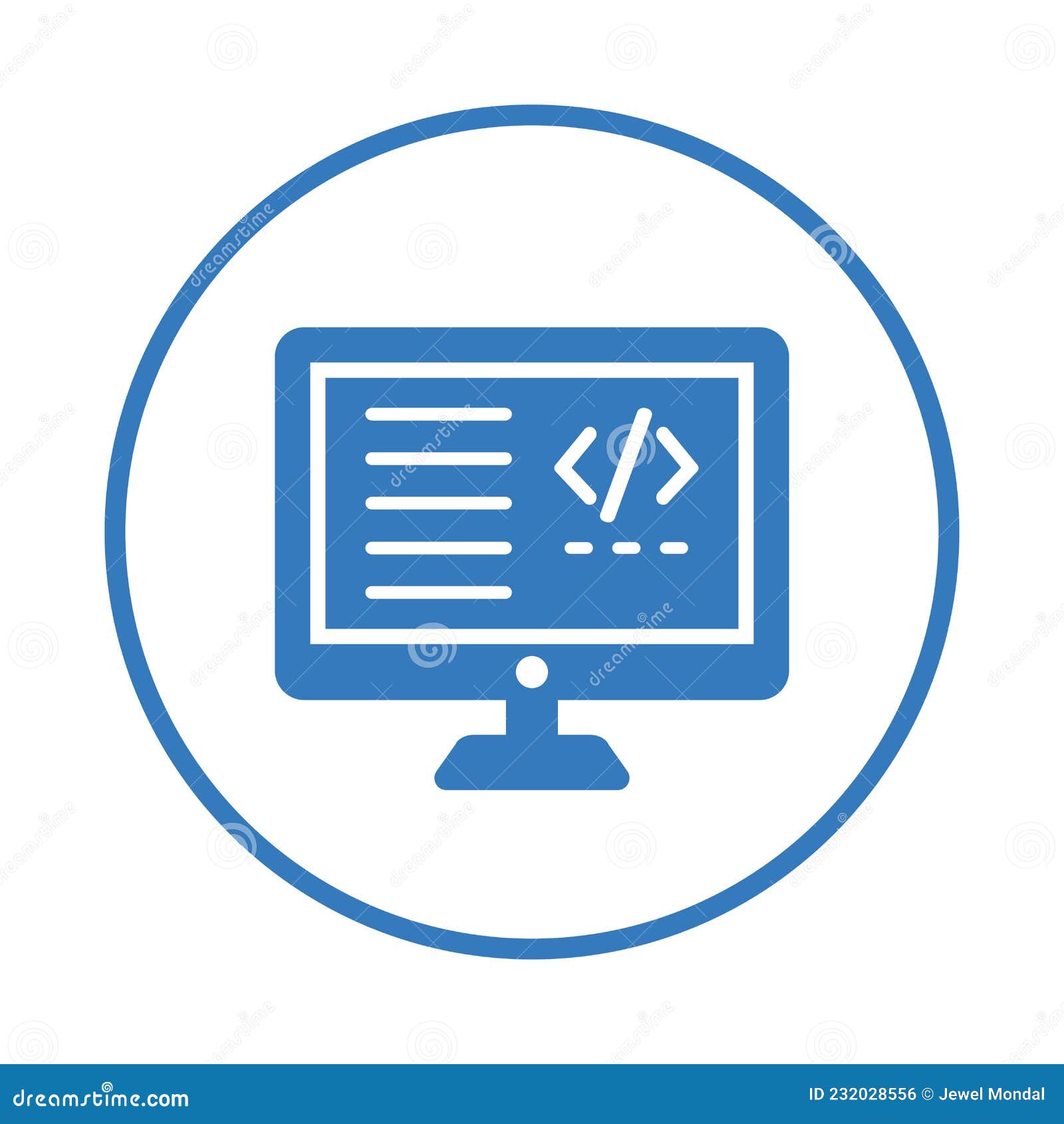 Programmer Icon In Black Style Isolated On White Background. People Of Different Profession ...