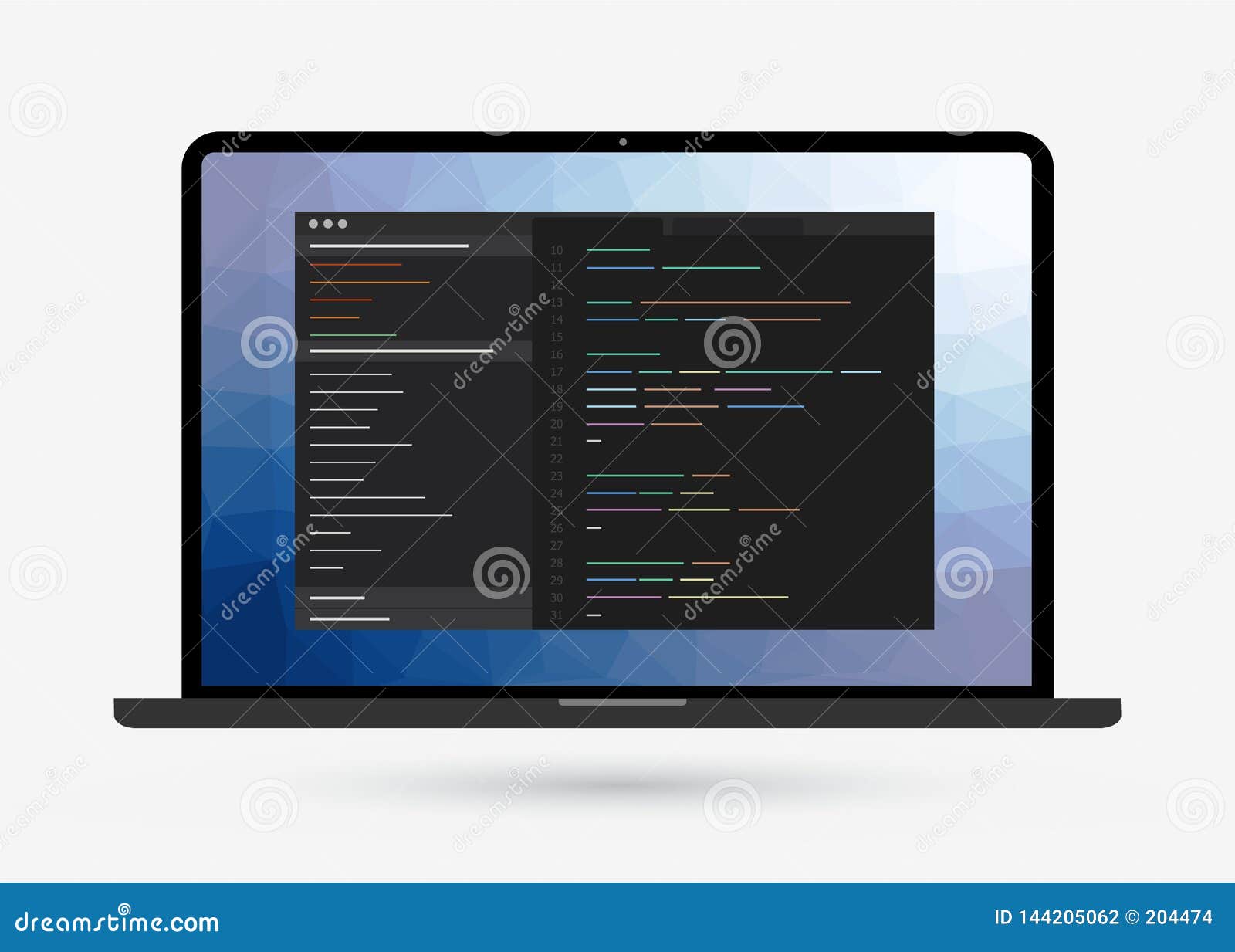 Development and Programming Software Coding Icon Stock Vector ...