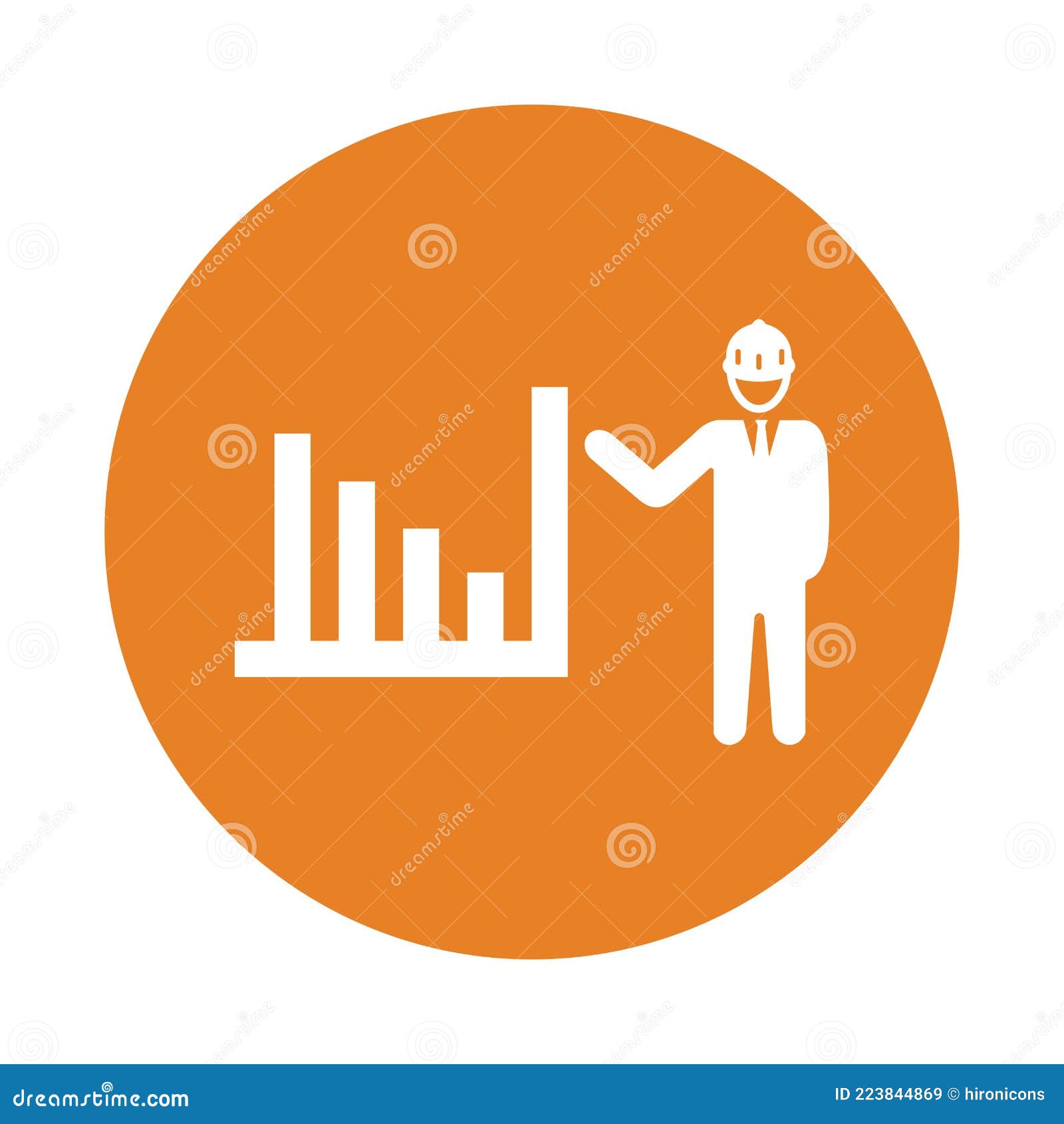 Development, Progress Icon. Orange Color Vector EPS Stock Vector ...