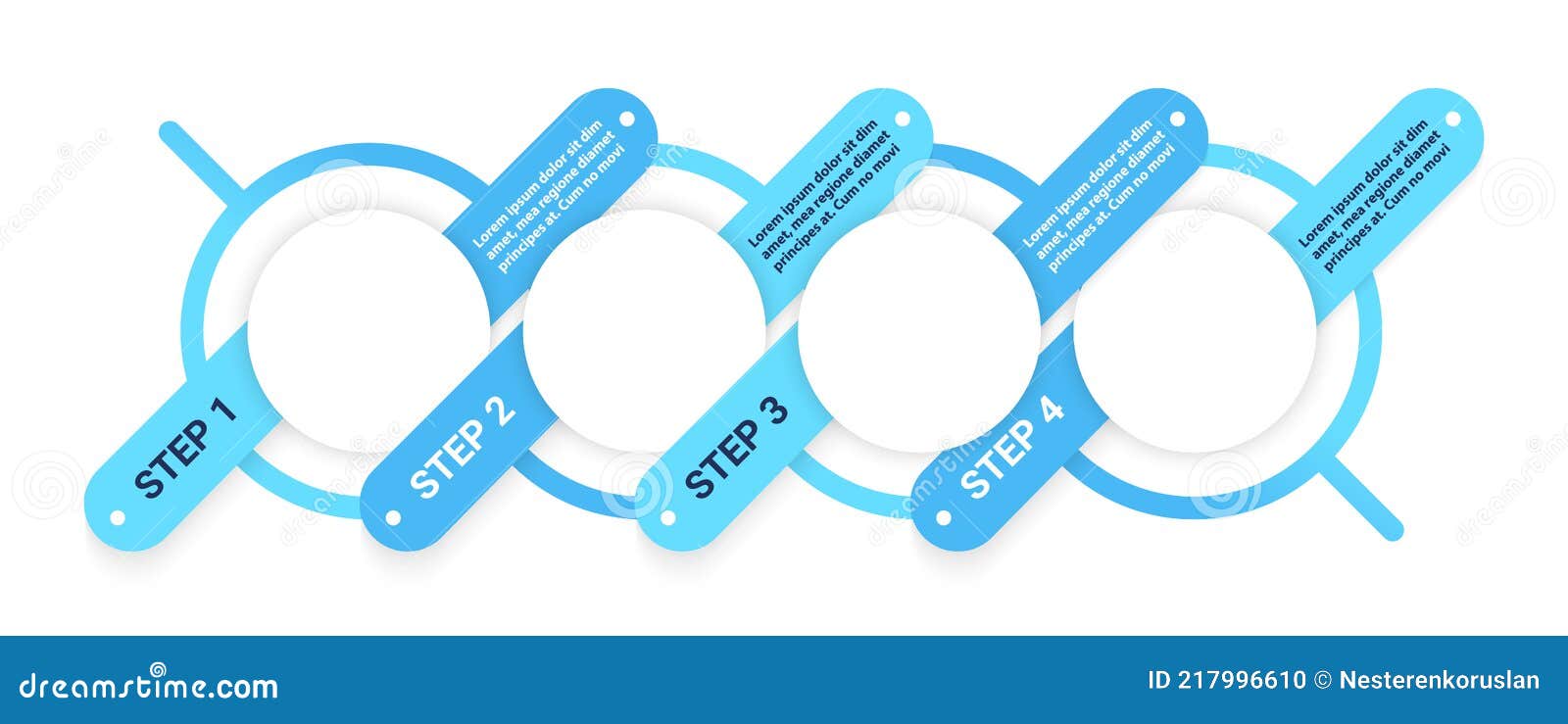 Development Progress Vector Infographic Template Stock Vector ...