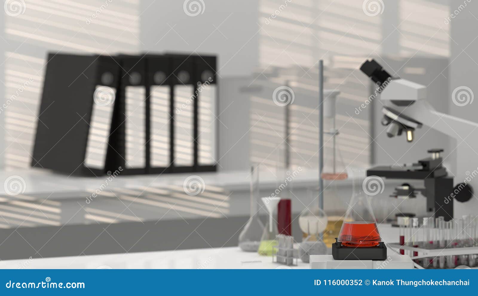 Development Research Background 3d Rendering Laboratory Equipment ...