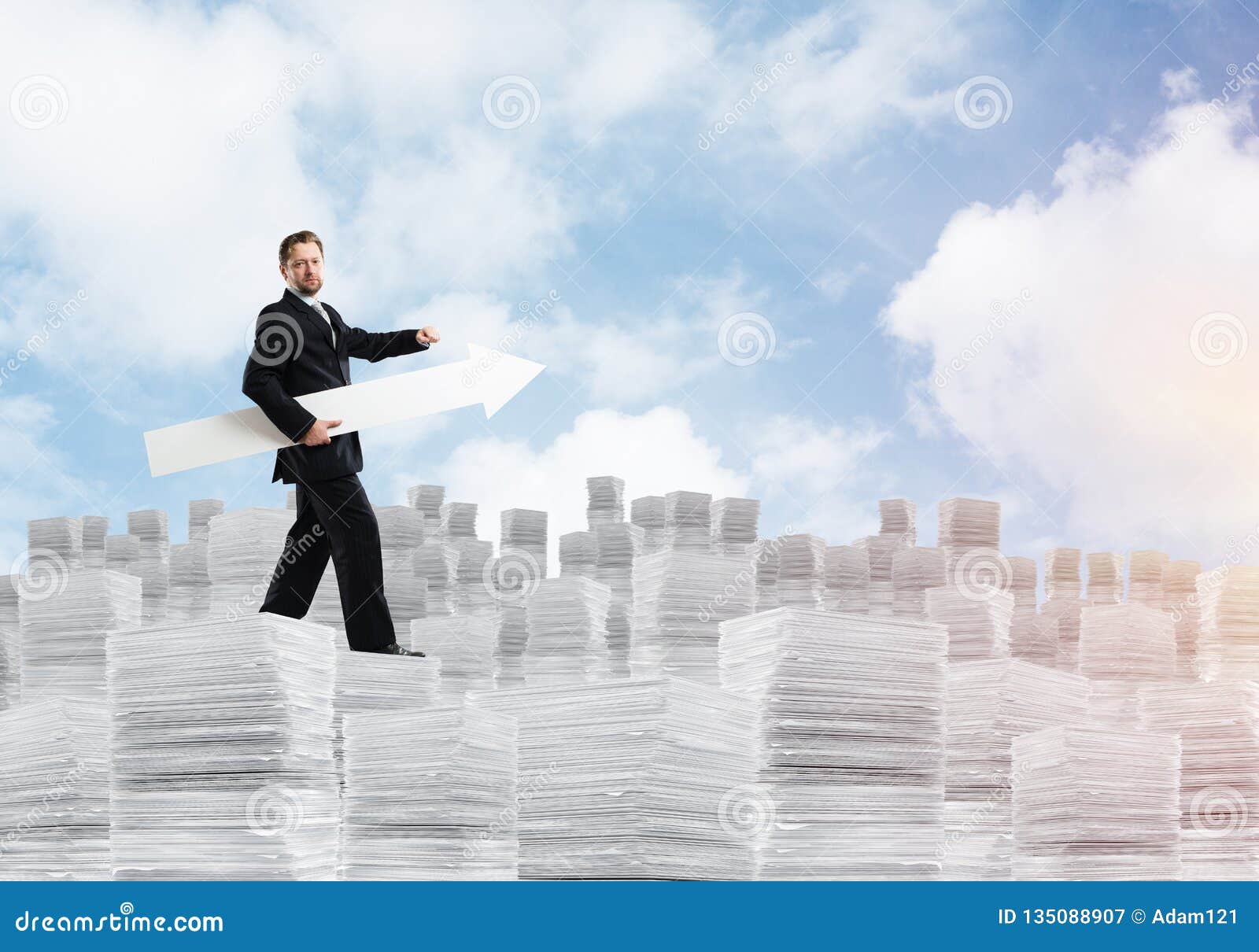 Development in Right Direction Stock Image - Image of arrow, keeping ...