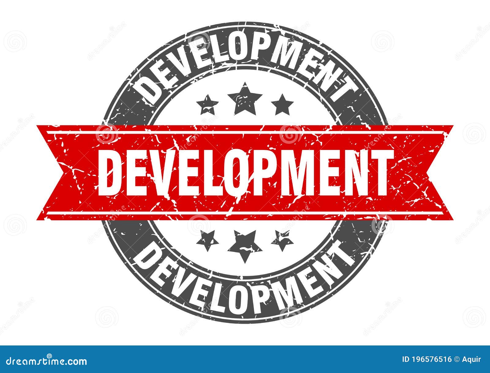 Development Round Stamp with Ribbon. Label Sign Stock Vector ...