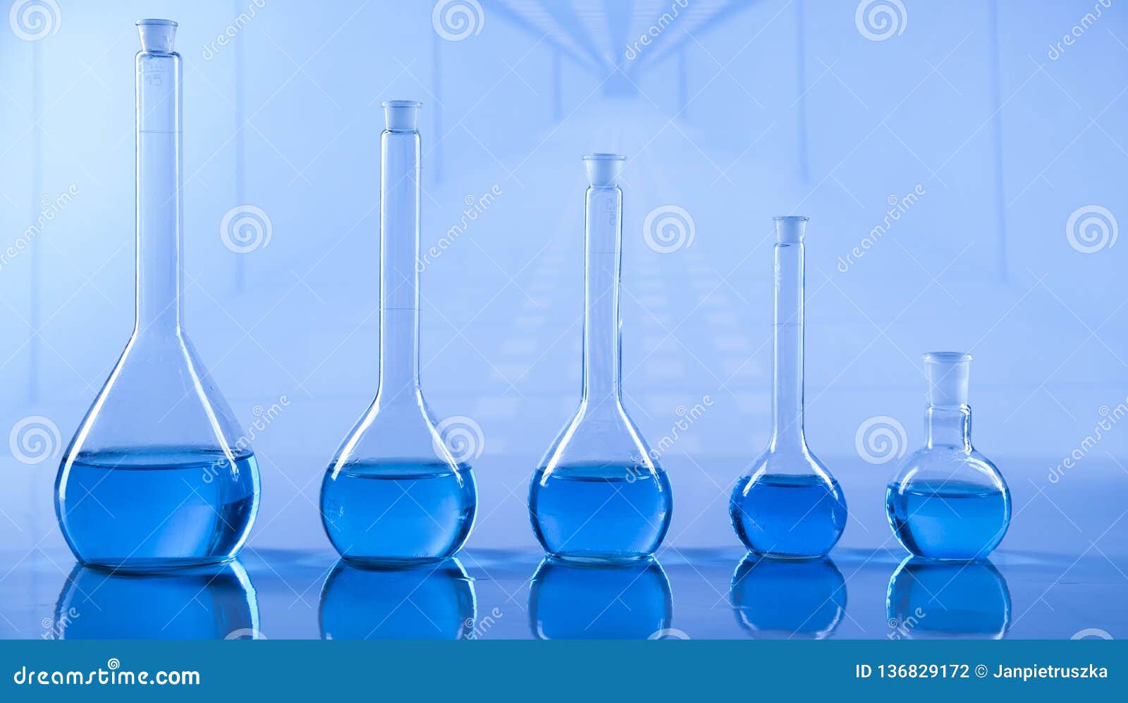 Development, Scientific Glassware for Chemical Experiment Stock Photo ...
