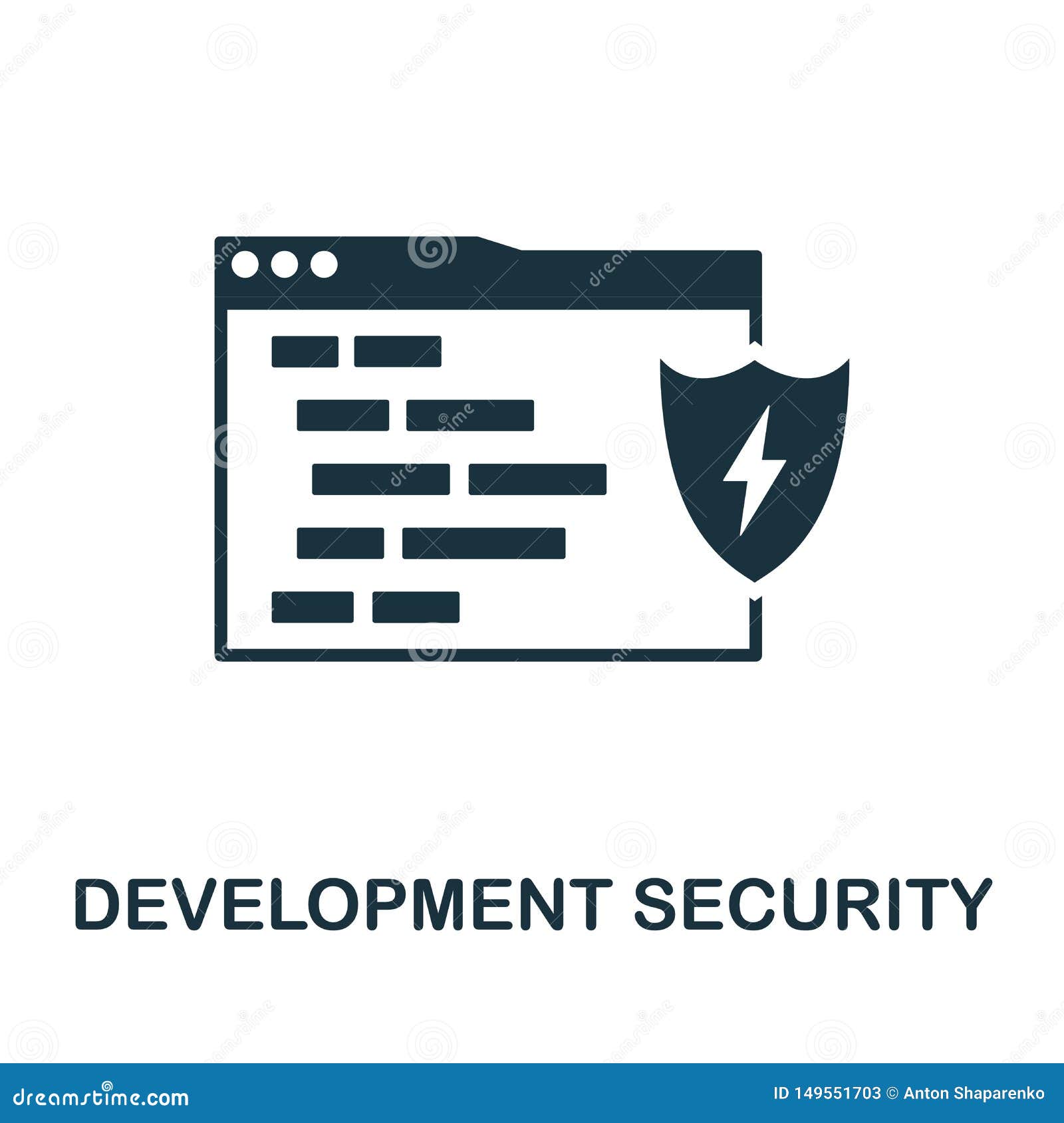 Development Security Icon Creative Element Design From Programmer Icons Collection Stock Vector