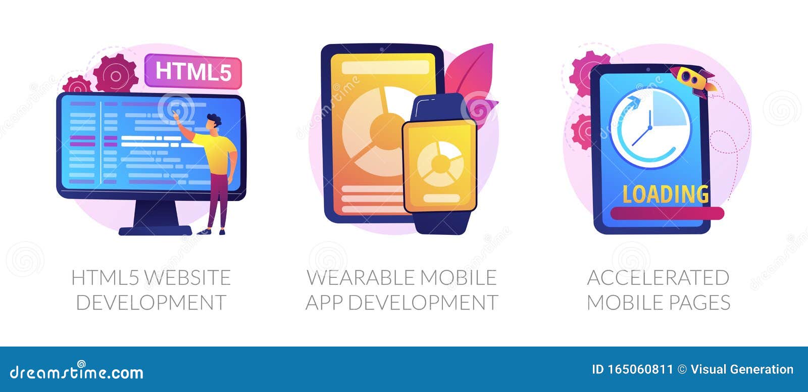 It Development Services Vector Concept Metaphors Stock Vector - Illustration of people, metaphor ...