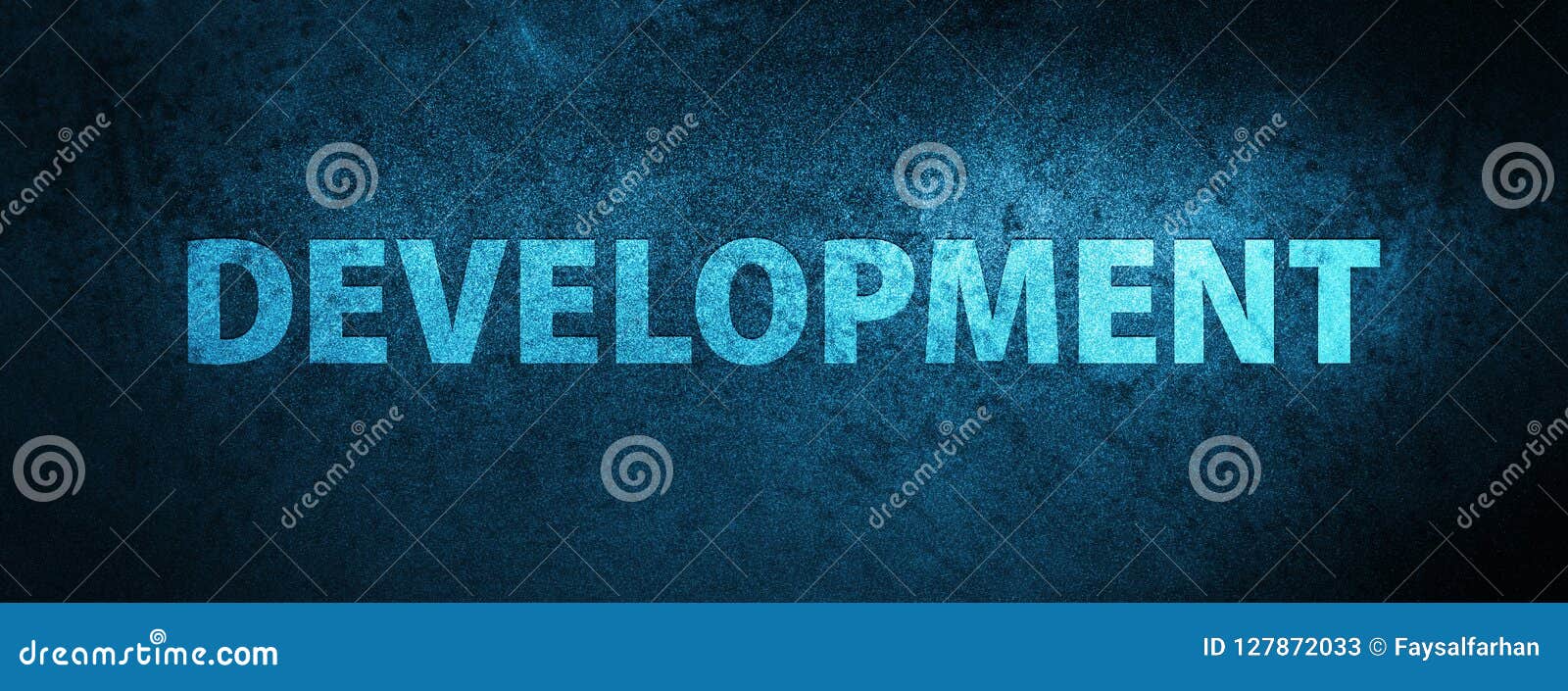 Development Special Blue Banner Background Stock Illustration ...