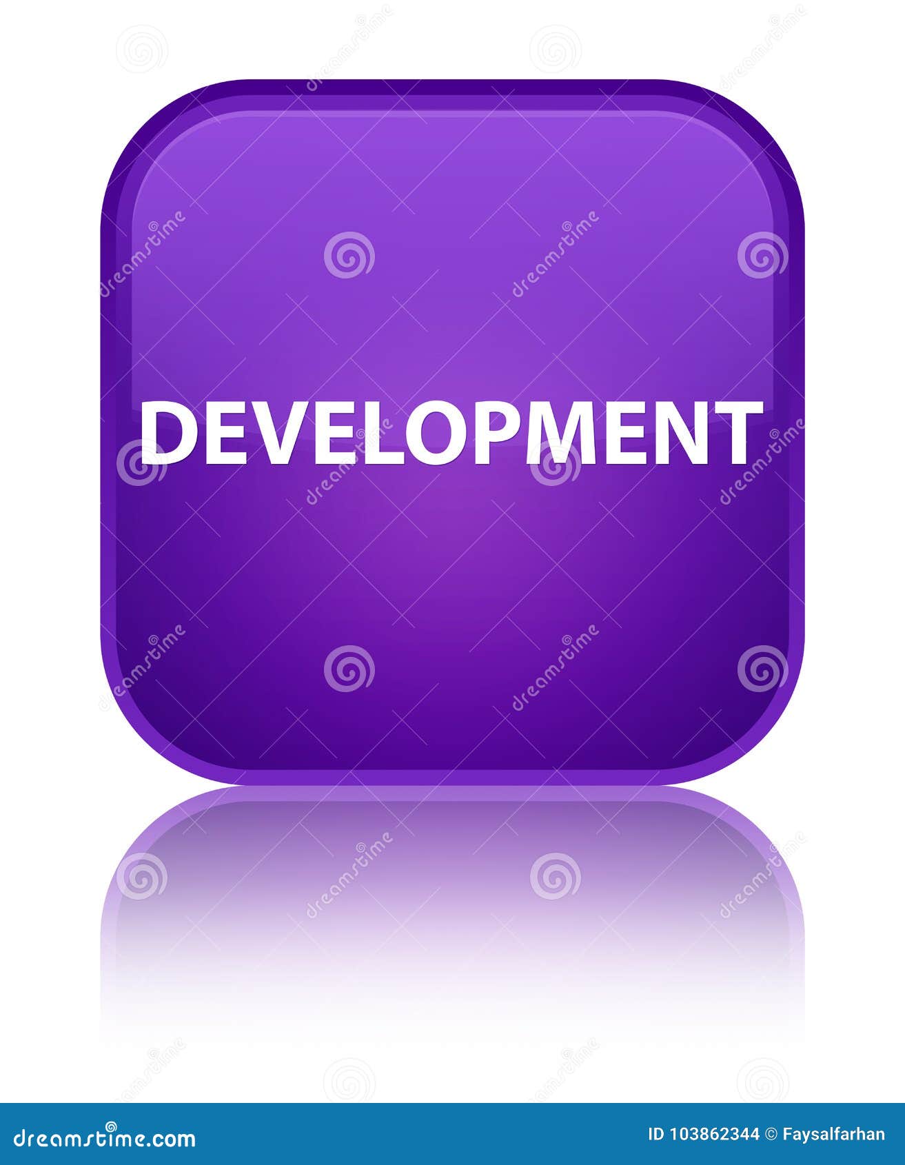Development Special Purple Square Button Stock Illustration ...