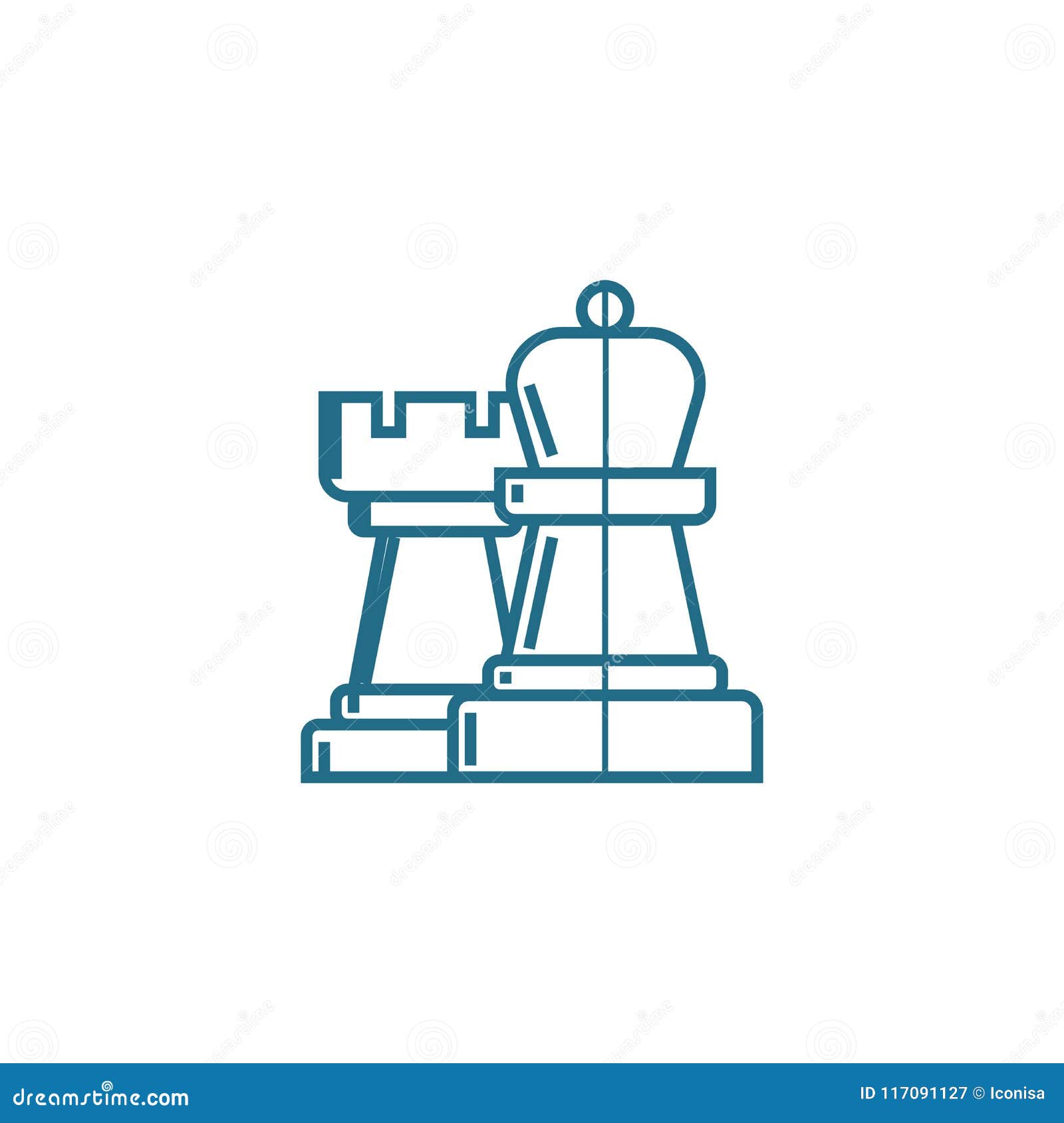 Development Strategy Linear Icon Concept. Development Strategy Line ...